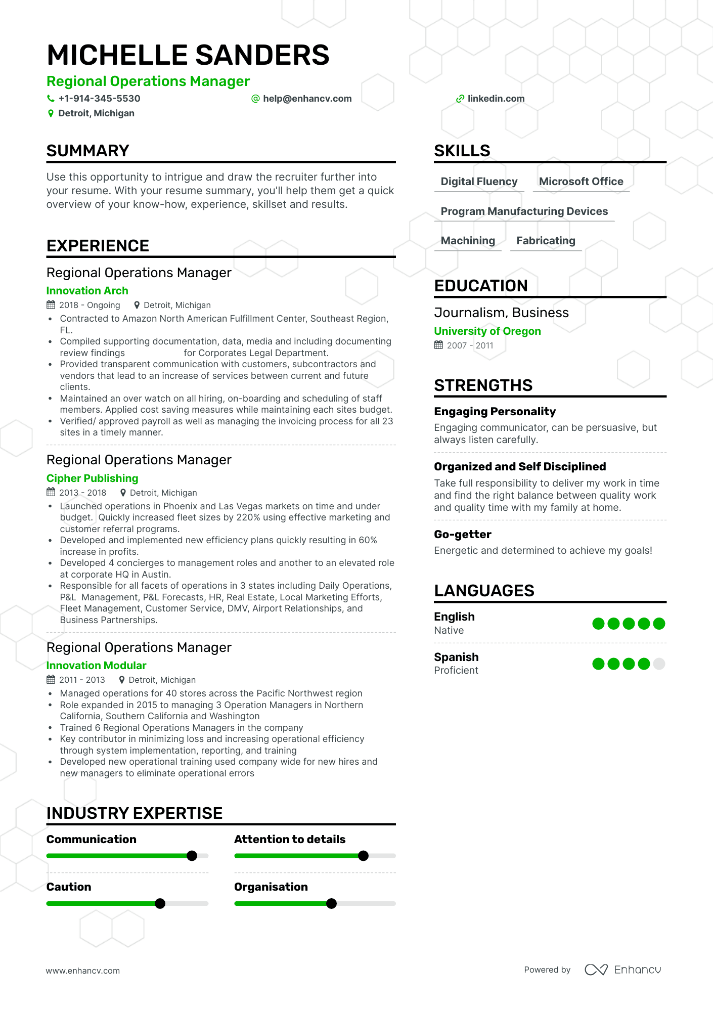 Regional Operations Manager Resume Examples & Guide for 2023 (Layout ...