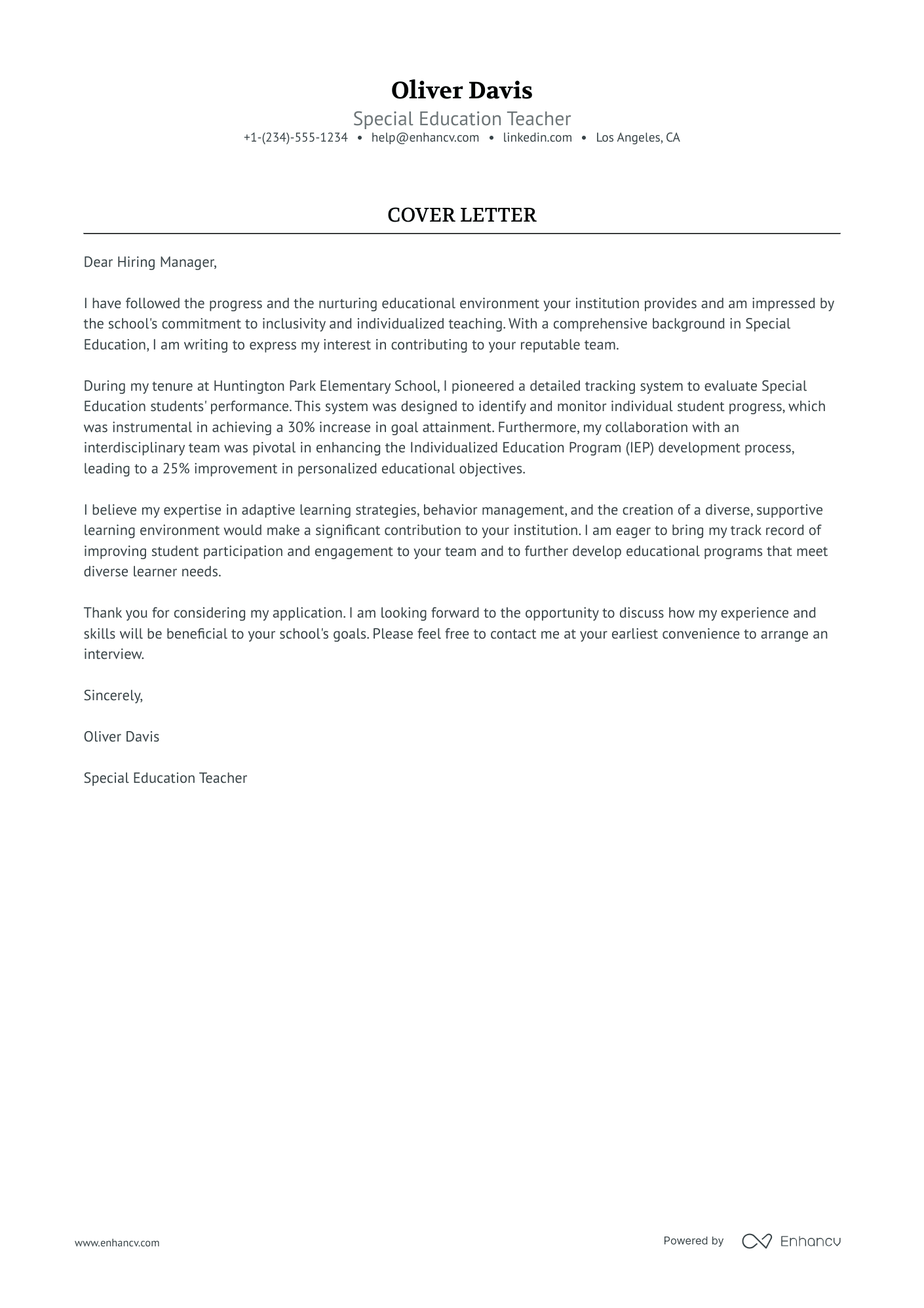 6 Professional Substitute Teacher Cover Letter Examples and Template ...