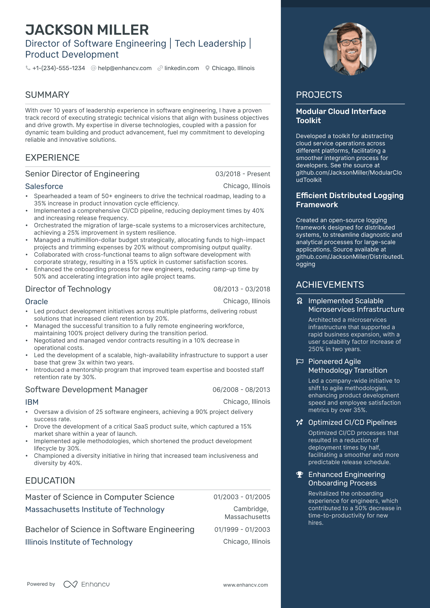5 Director of Software Engineering Resume Examples & Guide for 2024
