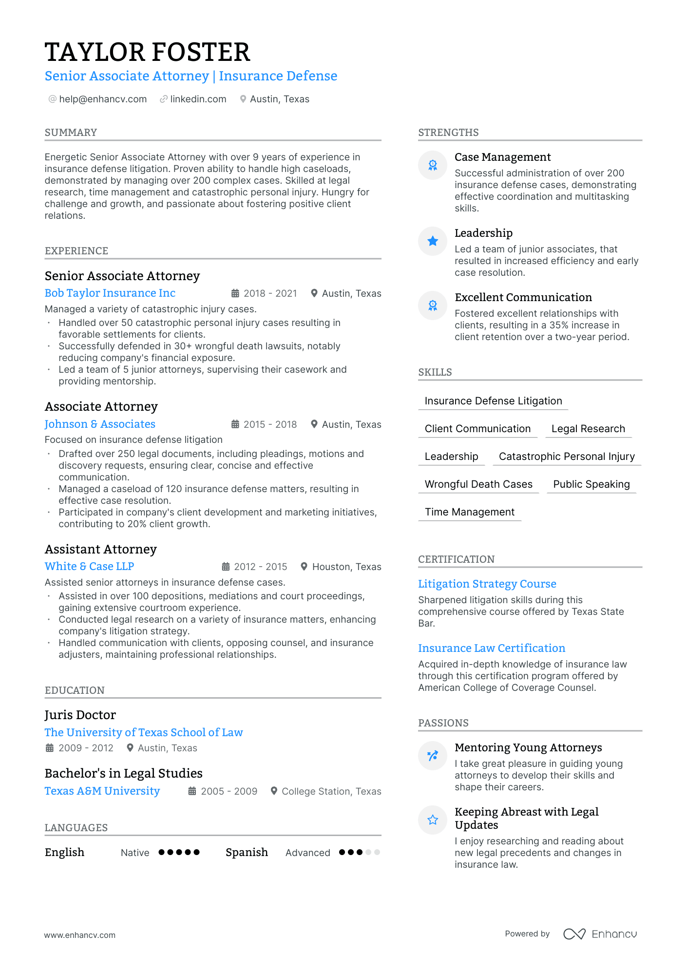 5 Associate Attorney Resume Examples & Guide for 2024