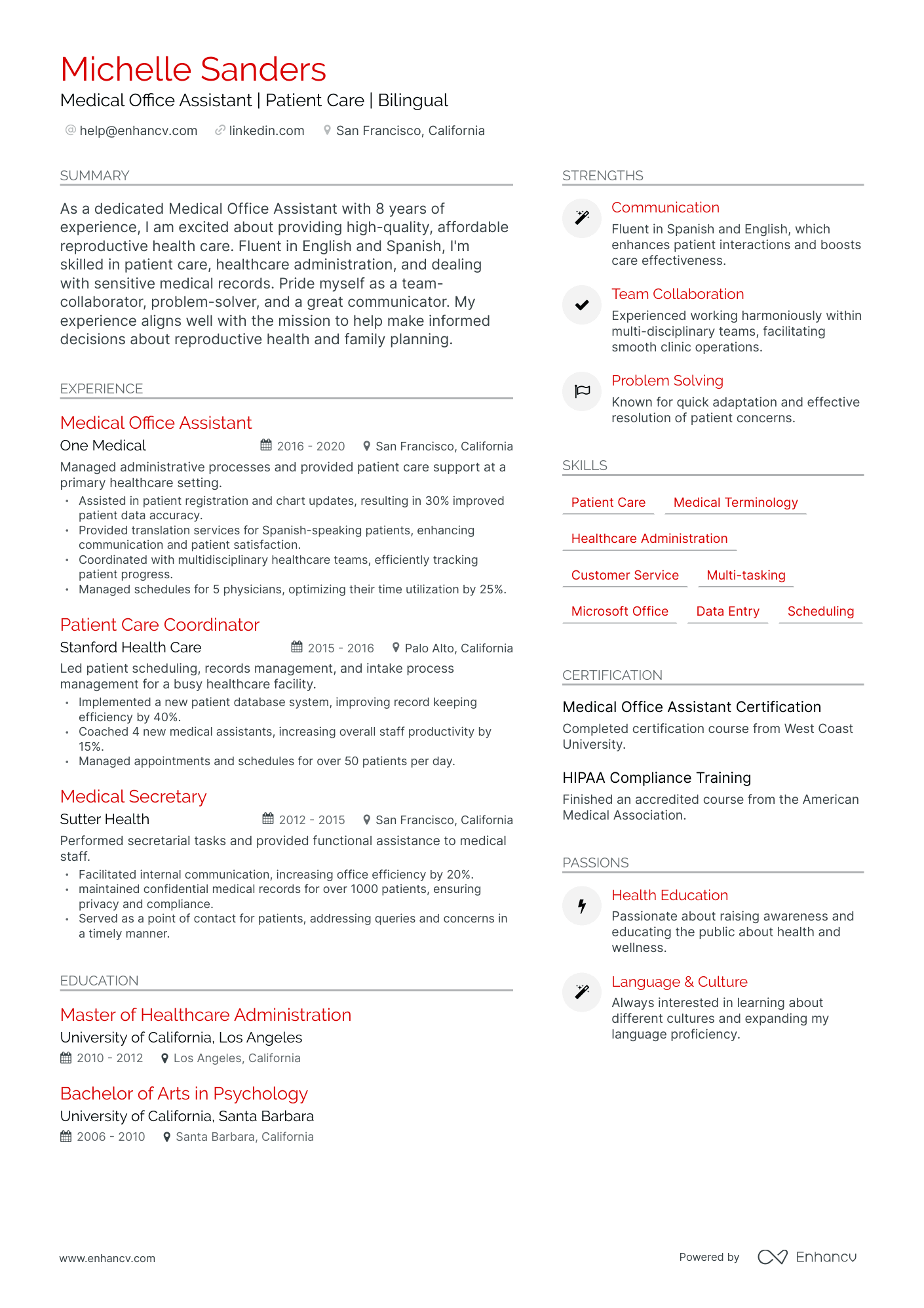 5 Medical Office Assistant Resume Examples & Guide for 2024