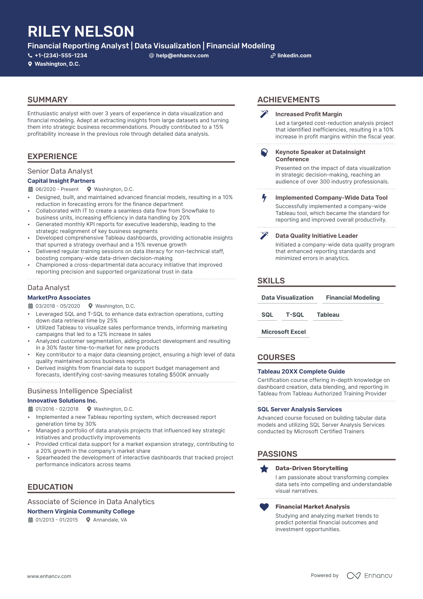 5 Financial Reporting Analyst Resume Examples & Guide for 2024