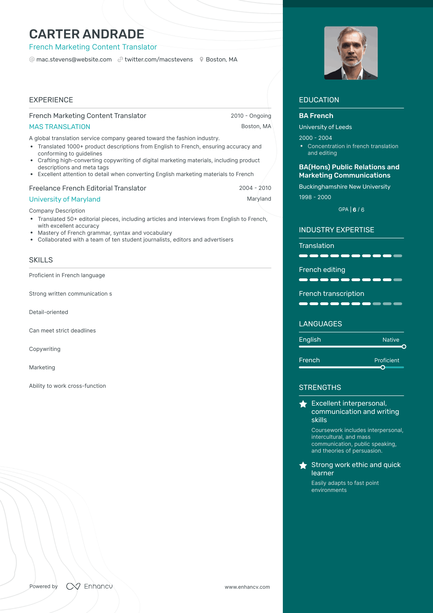 5 Freelance Translator Resume Examples & Guide for 2023