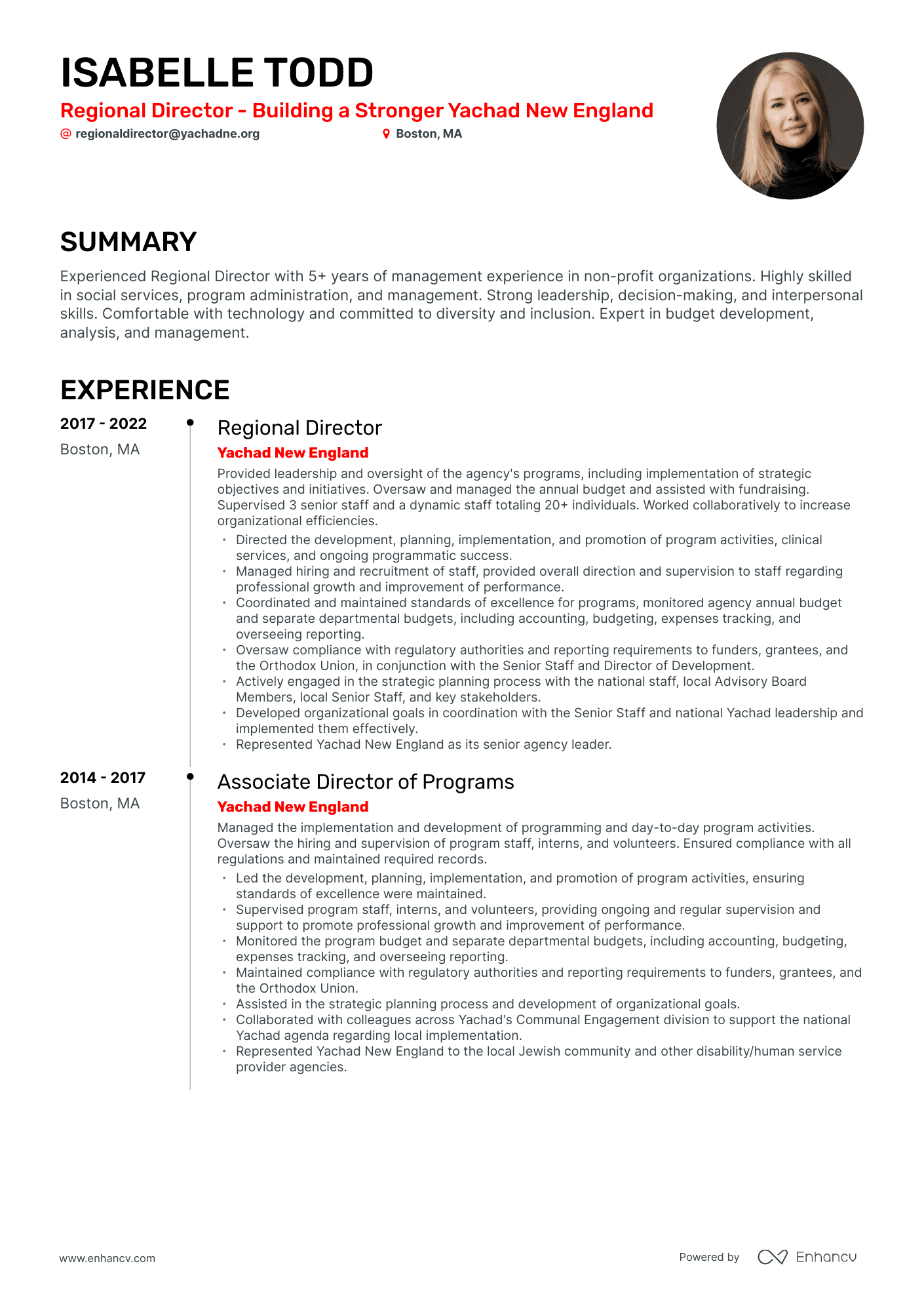 5 Regional Director Resume Examples & Guide for 2023