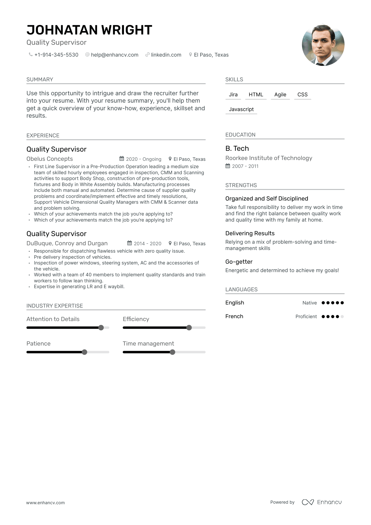 Quality Supervisor Resume Examples & Guide for 2023 (Layout, Skills ...