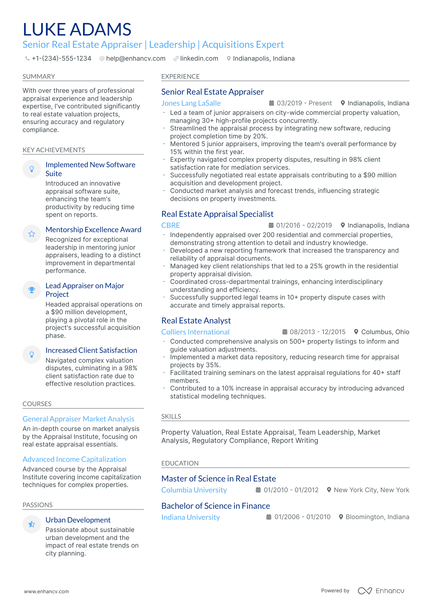 10 Real Estate Appraiser Resume Examples & Guide for 2026