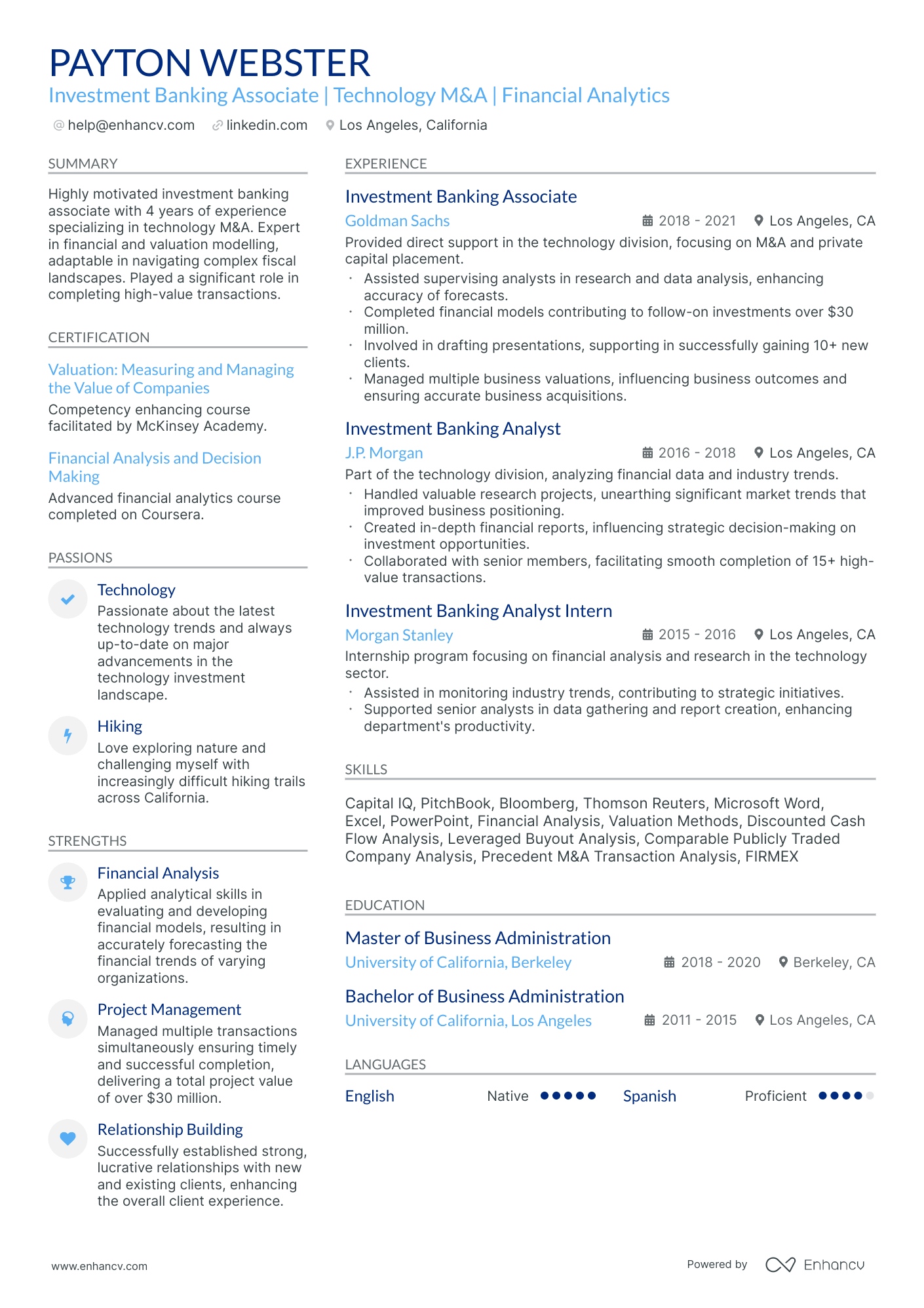10 Investment Banking Associate Resume Examples, Templates & Guide for 2025