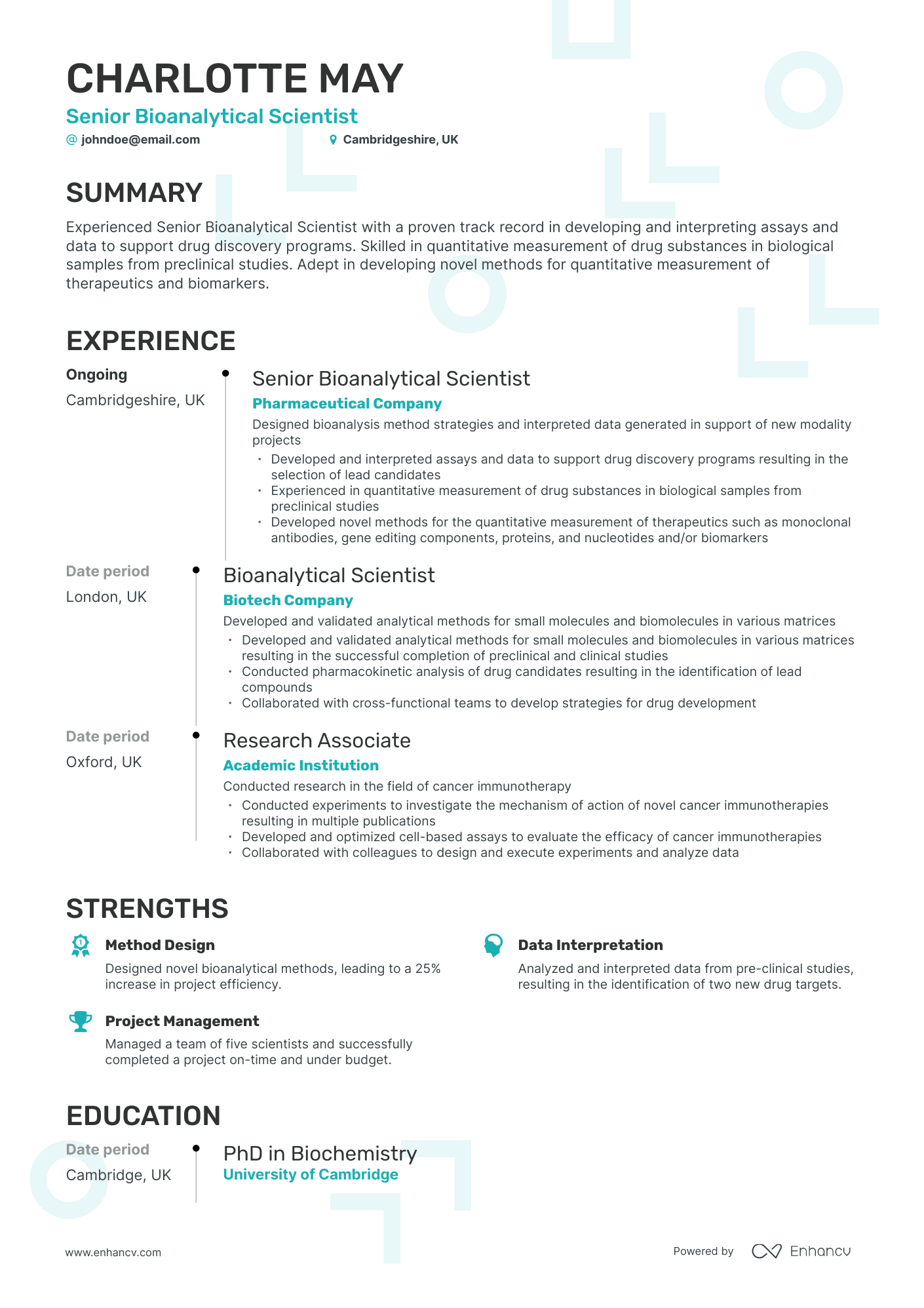 7 Scientist Resume Examples & Guide for 2024