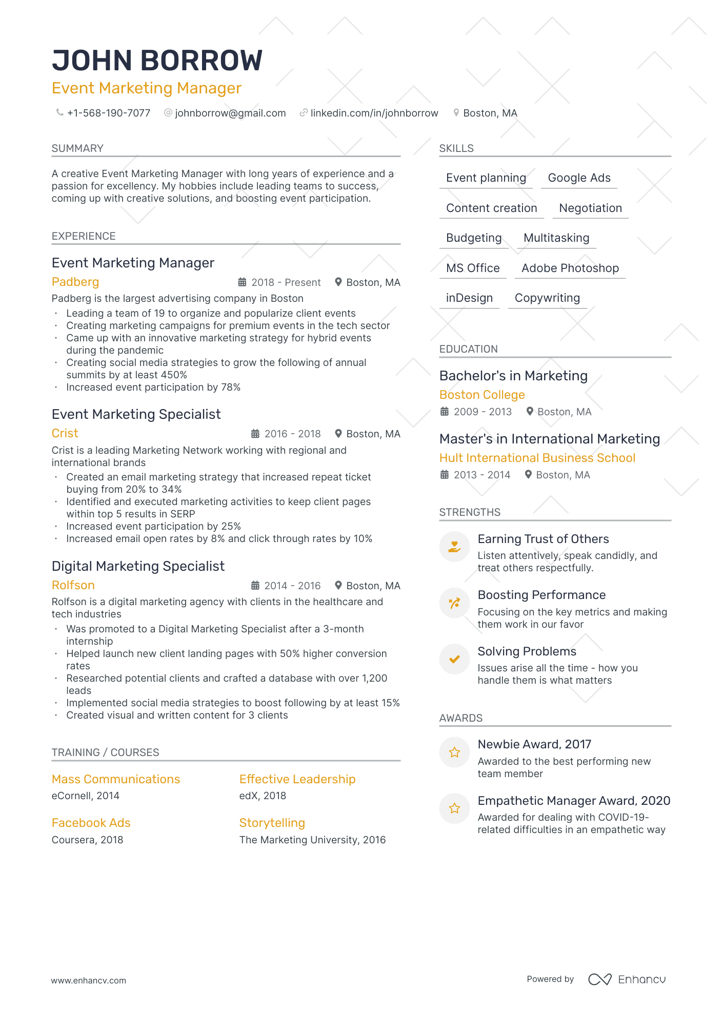 22 Marketing Resume Examples & Guide for 2024