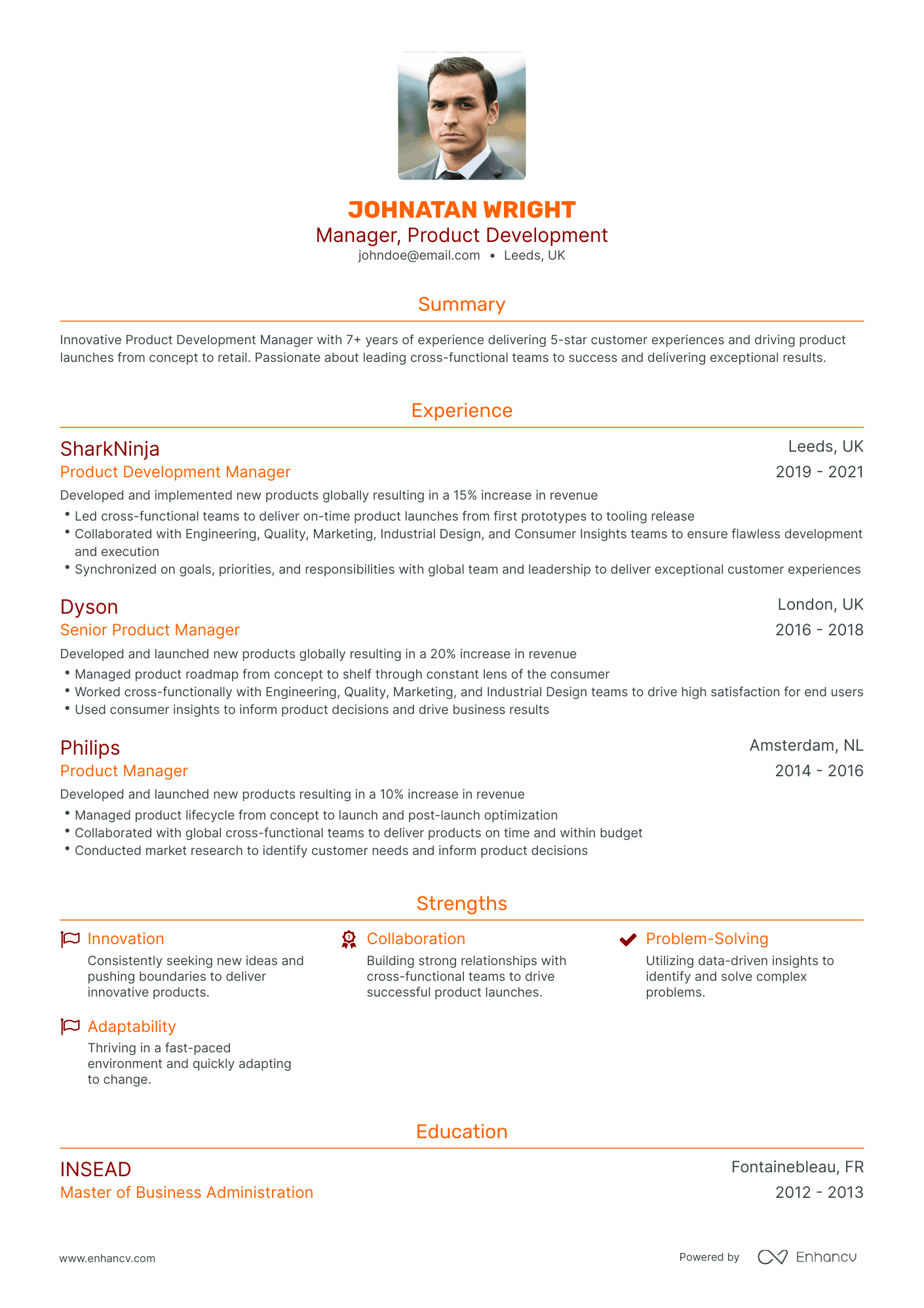 5 Product Development Manager Resume Examples & Guide for 2024