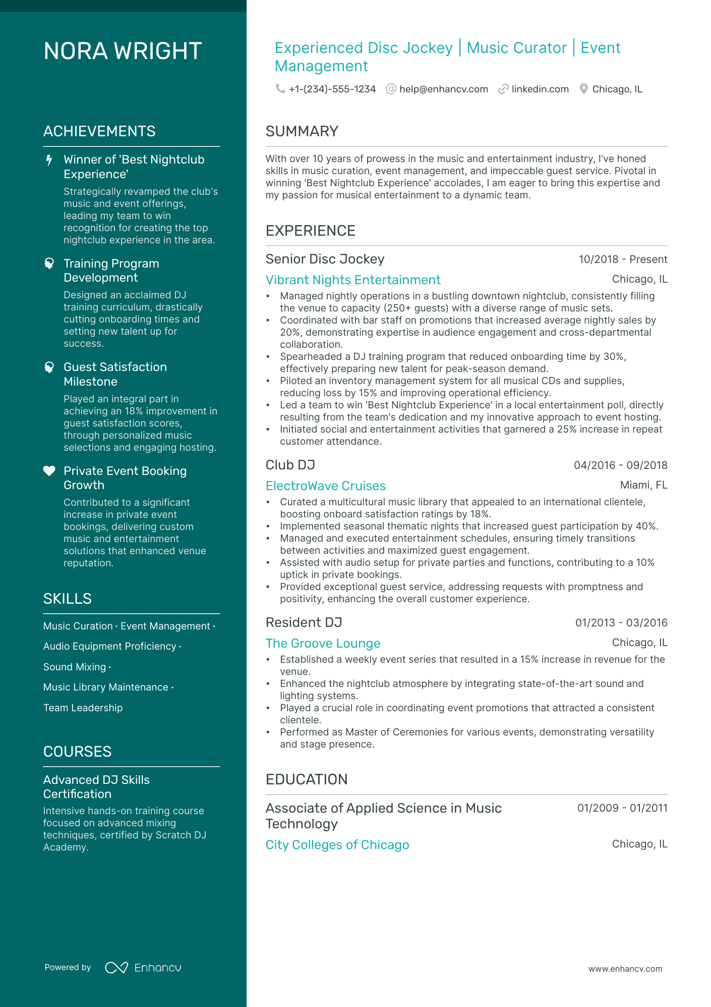 5 DJ Resume Examples & Guide for 2025