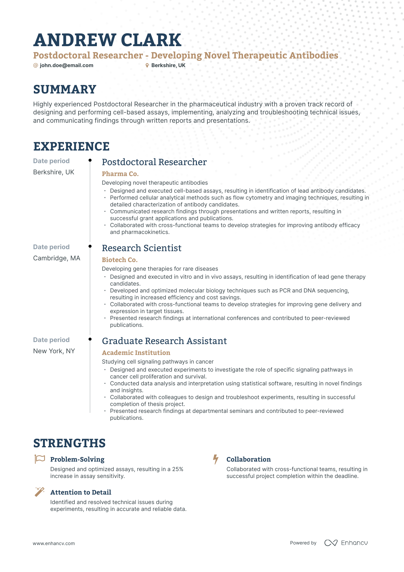 13 Researcher Resume Examples & Guide for 2023