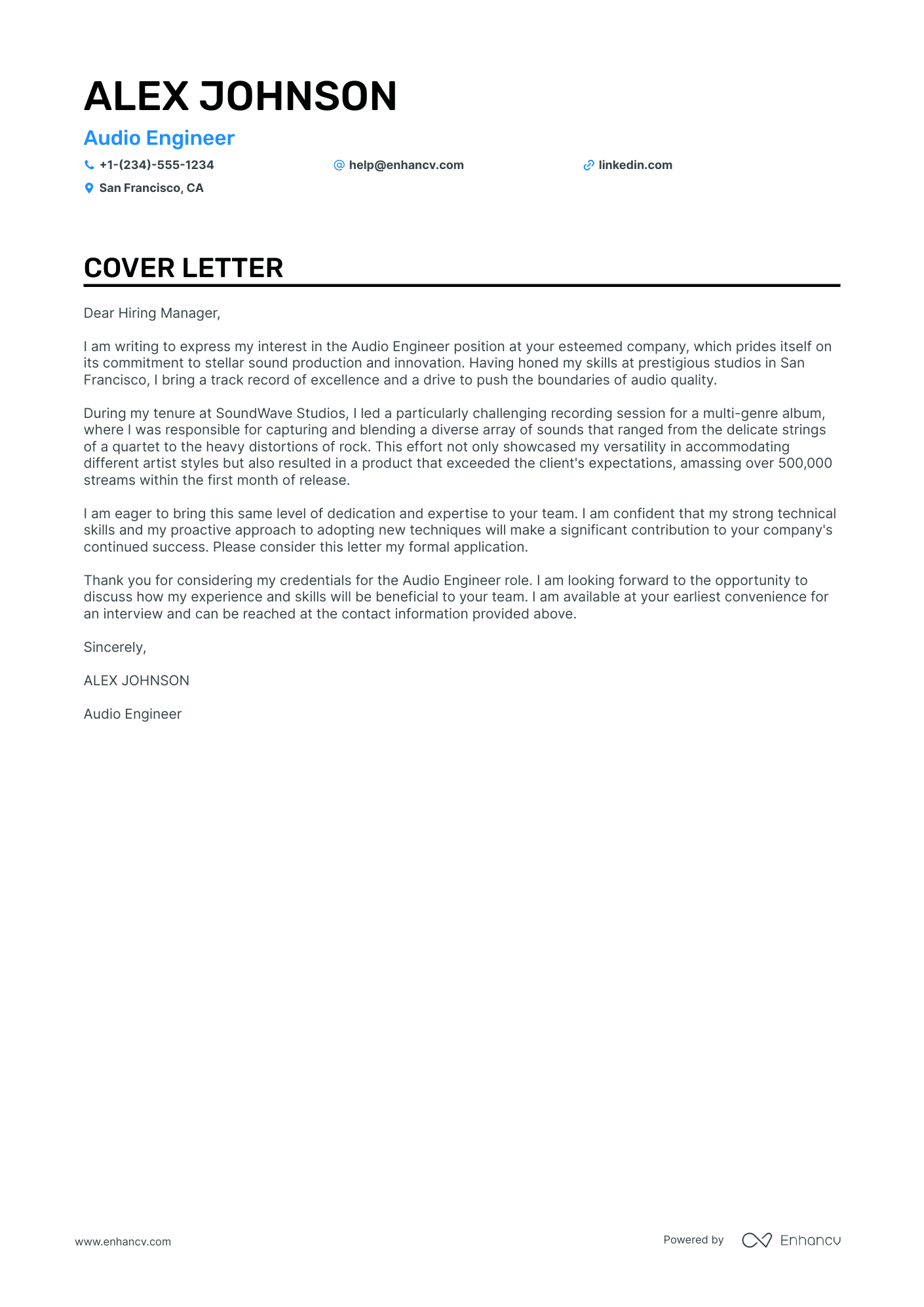 23 Professional Engineering Cover Letter Examples and Template for 2024 ...