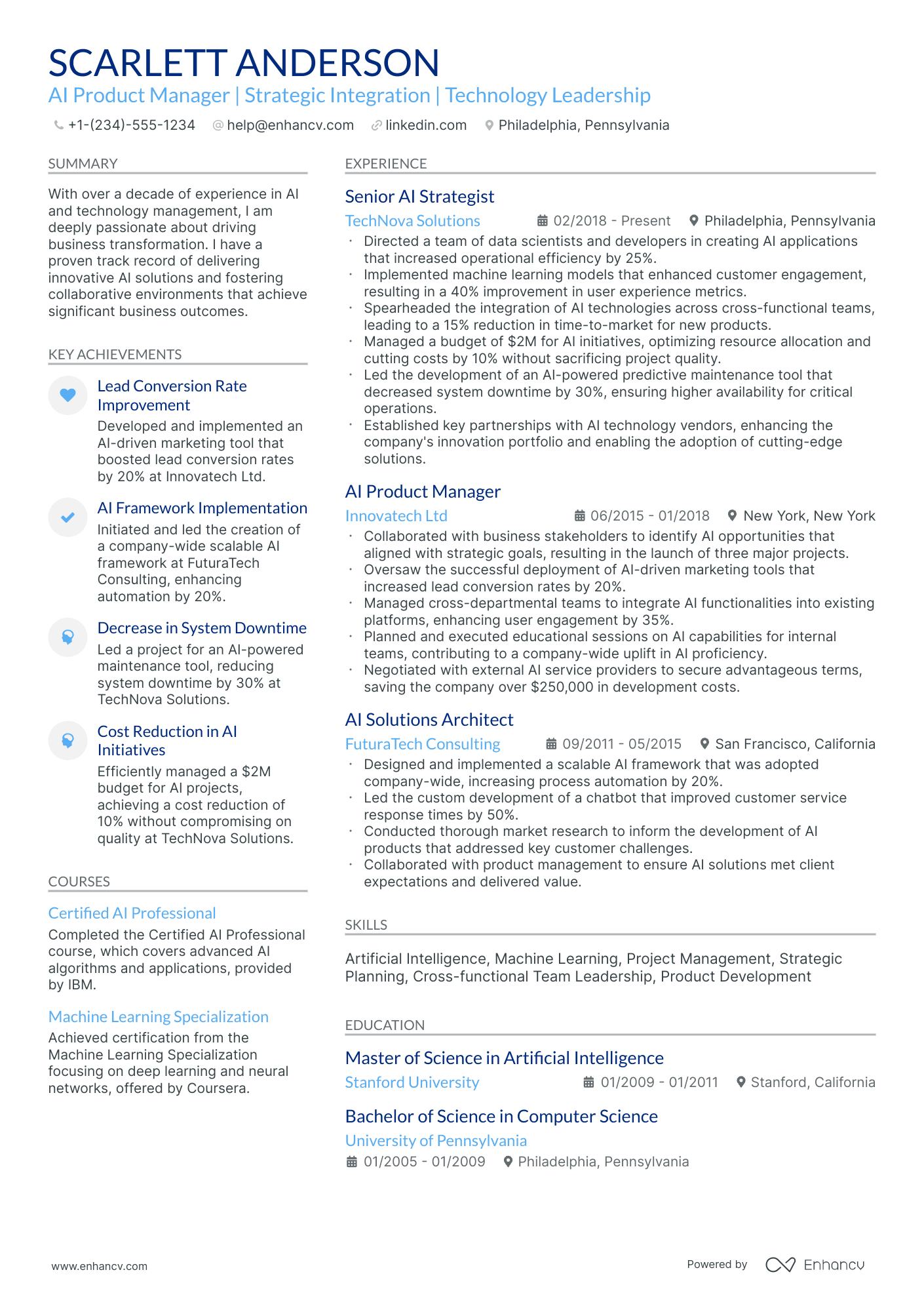 10 AI Product Manager Resume Examples & Guide for 2026