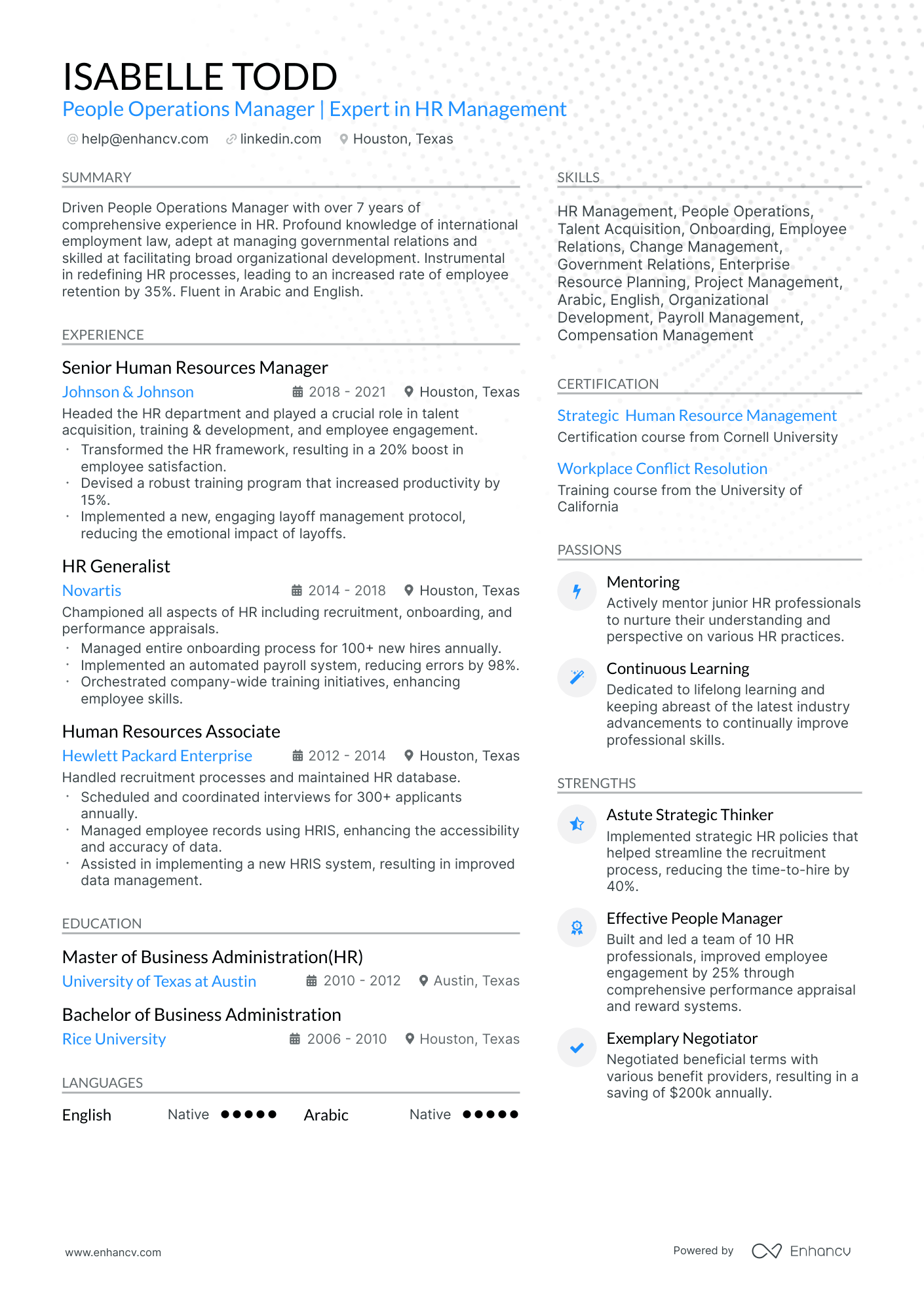 10 People Operations Manager Resume Examples & Guide for 2026