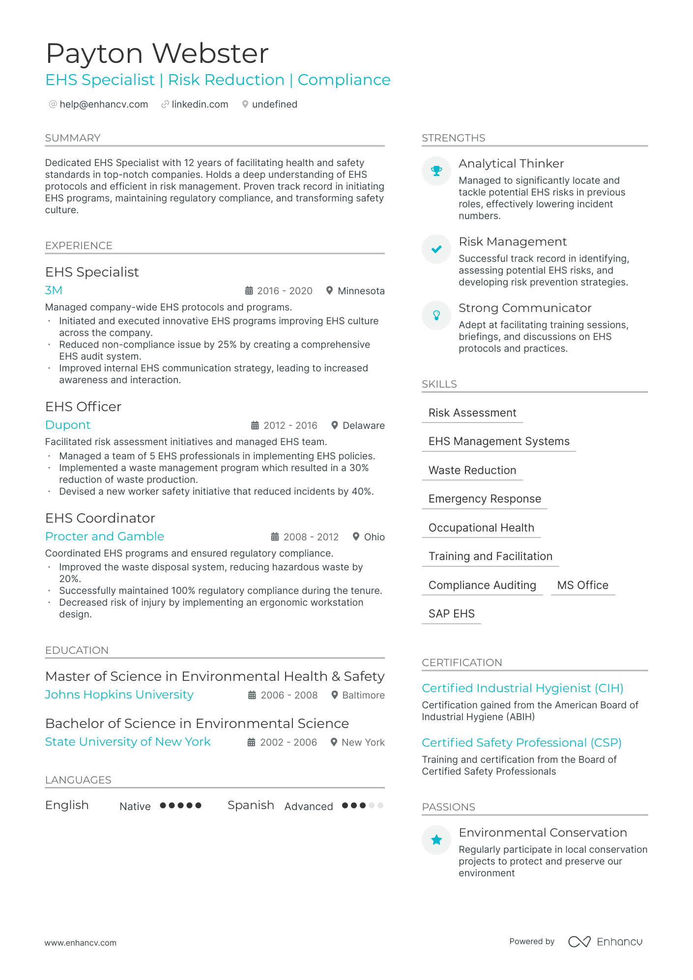 5 EHS Specialist Resume Examples & Guide for 2024