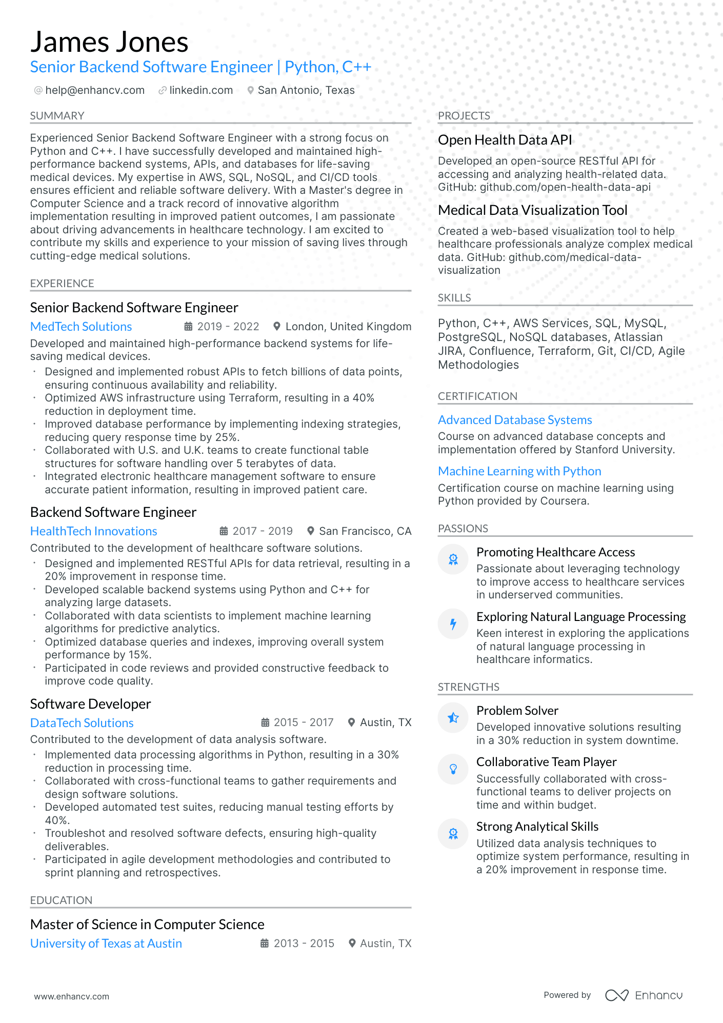10 Senior Data Engineer Resume Examples & Guide for 2026