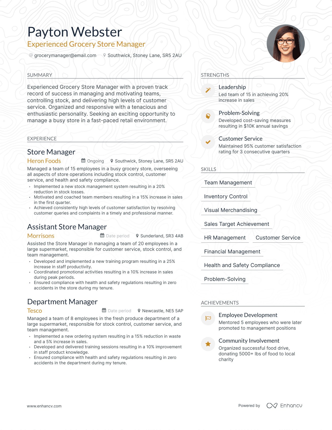 5 Grocery Store Manager Resume Examples & Guide for 2023