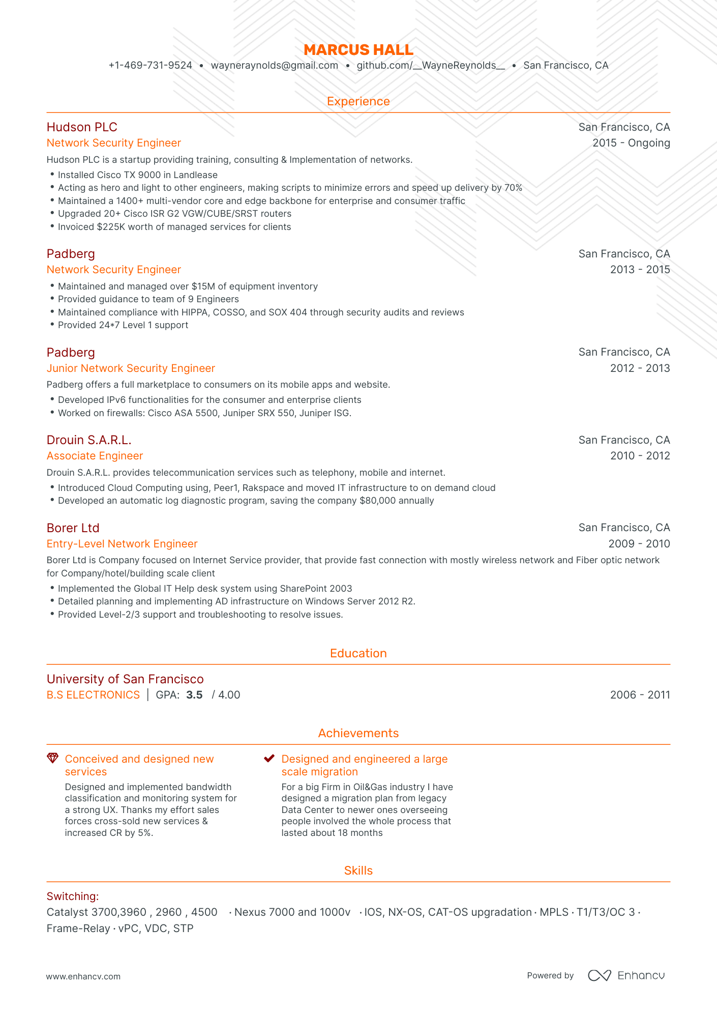 5 Network Security Engineer Resume Examples & Guide for 2023