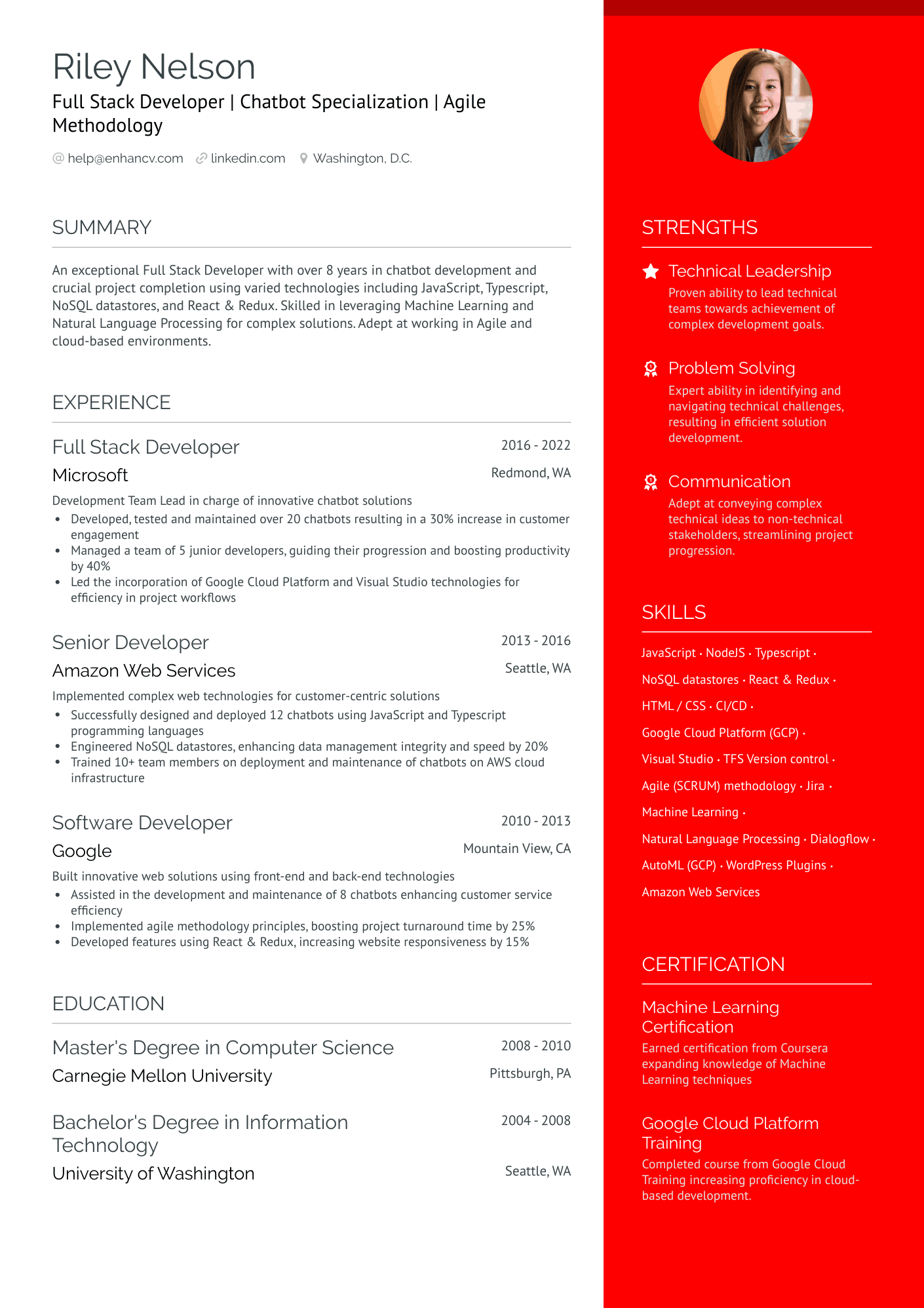 11 Full Stack Developer Resume Examples & Guide for 2024