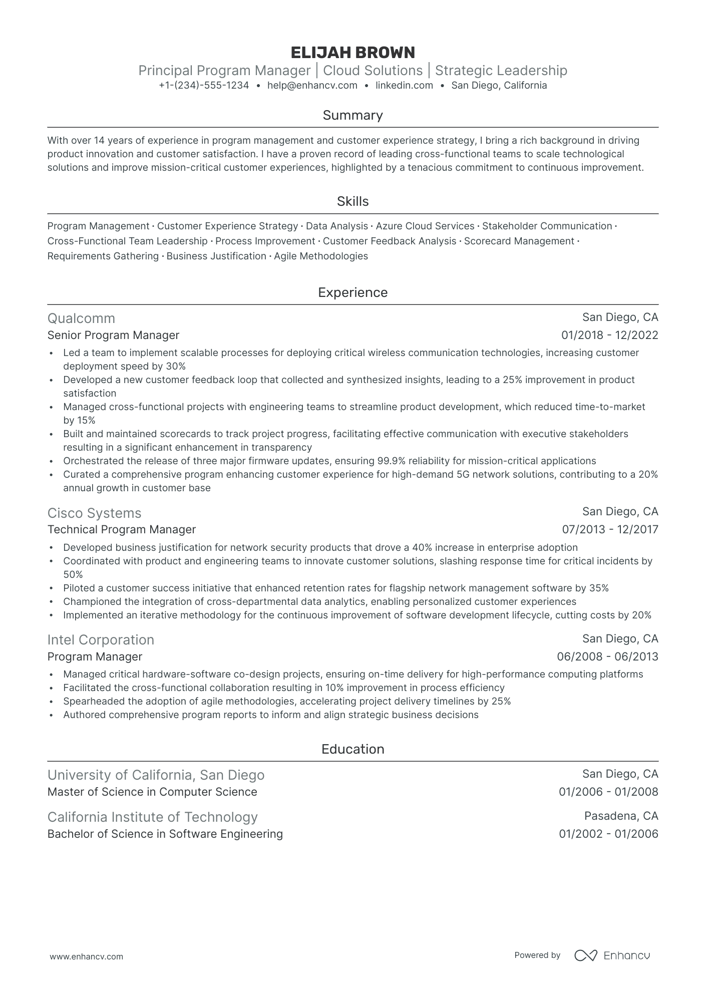 5 Microsoft Program Manager Resume Examples & Guide for 2024