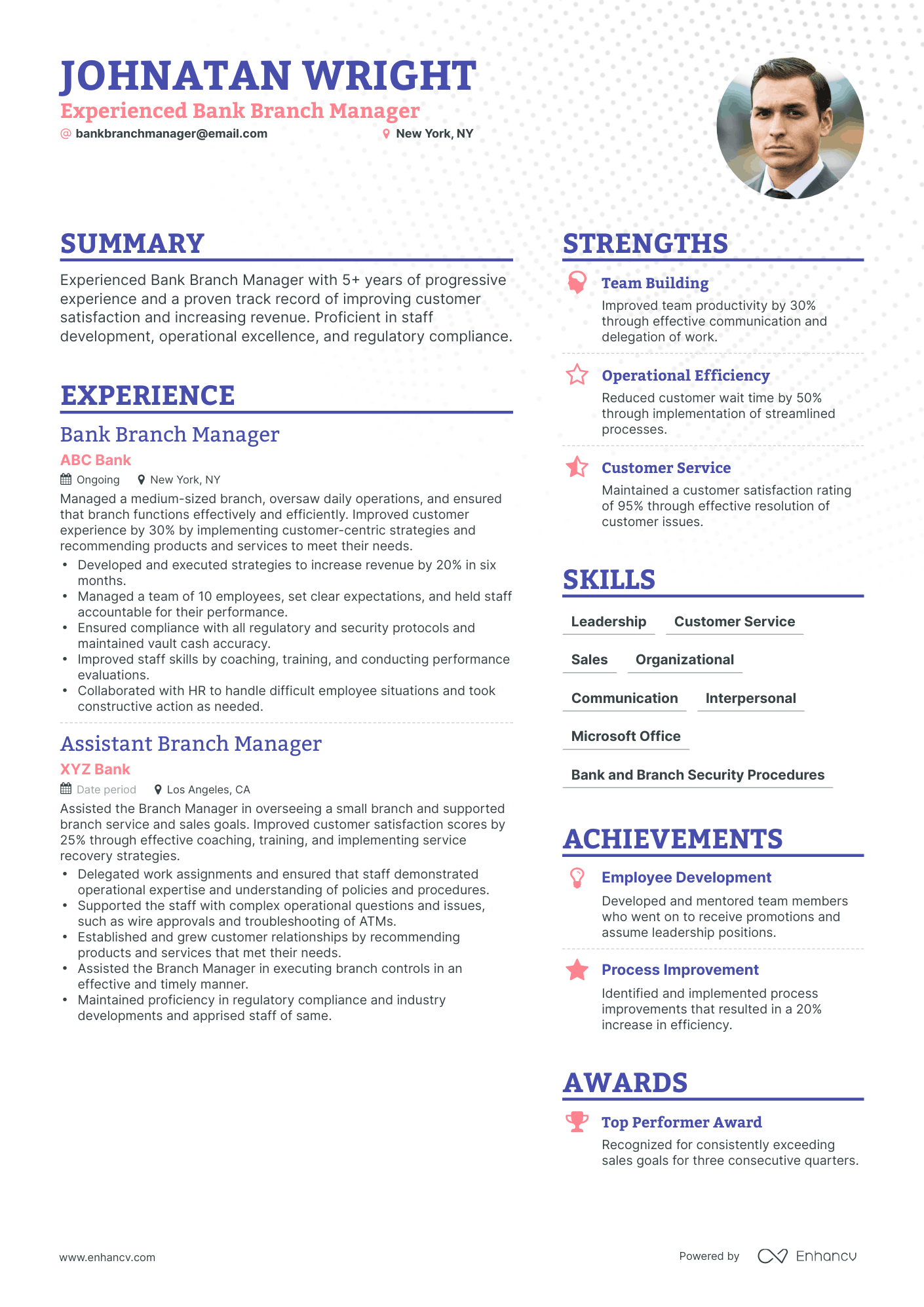 5 Bank Branch Manager Resume Examples & Guide for 2023