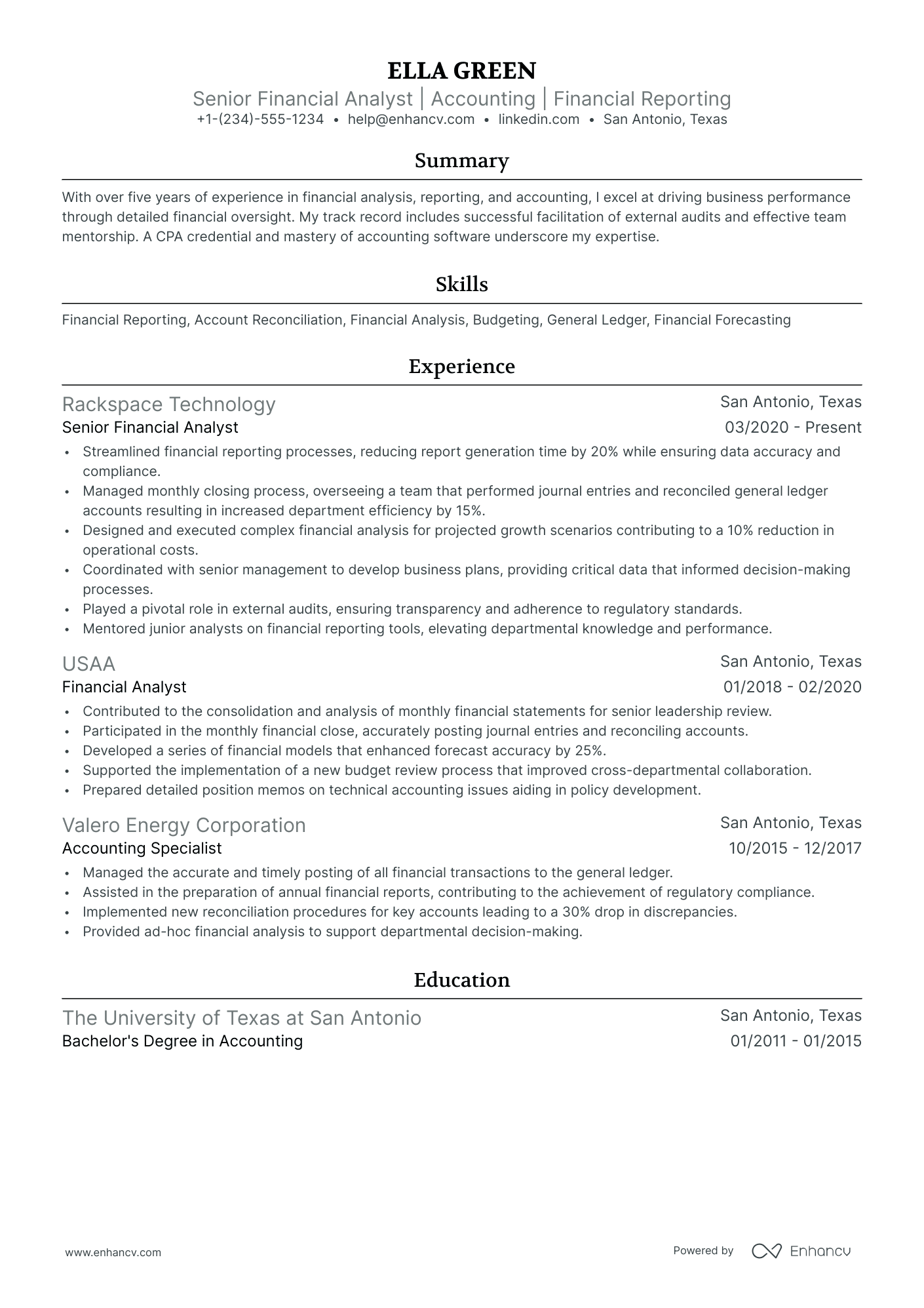 10 Corporate Financial Analyst Resume Examples & Guide for 2026