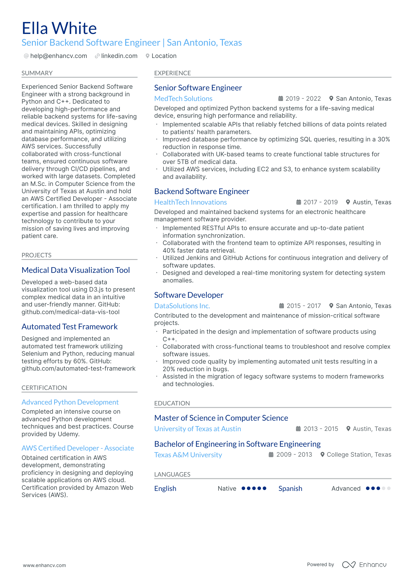 10 AWS Data Engineer Resume Examples & Guide for 2026