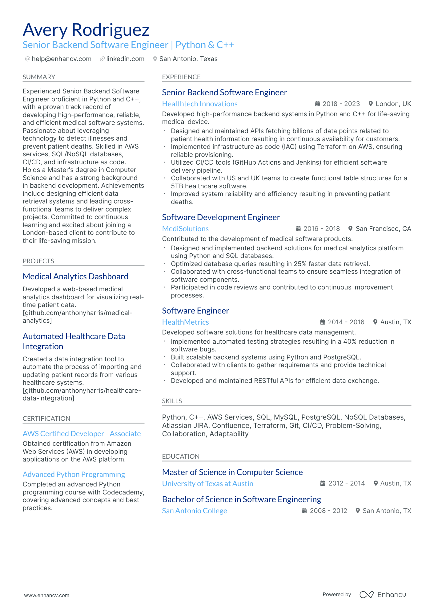 10 Cloud Architect Resume Examples & Guide for 2025