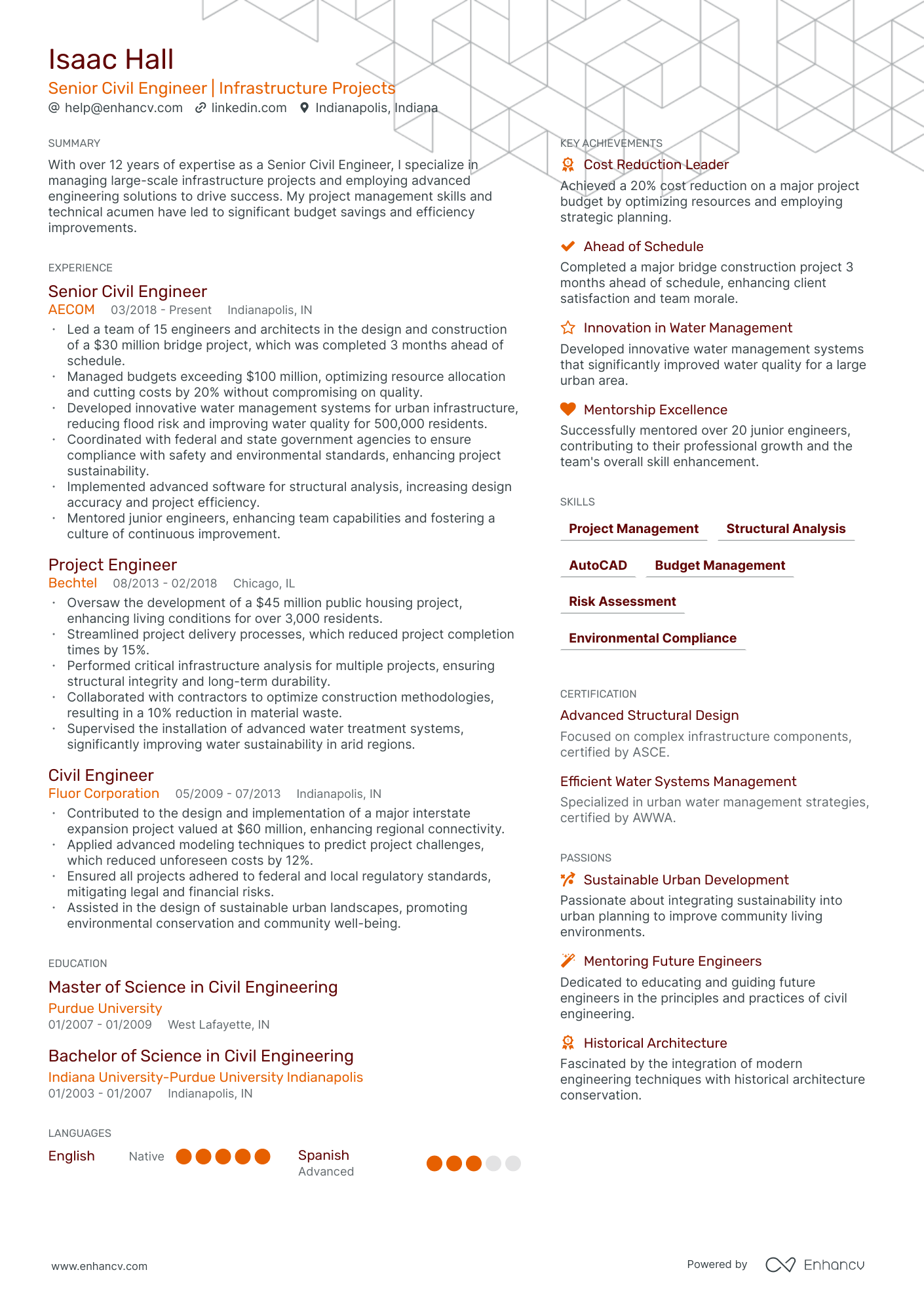 18 Civil Engineer Resume Examples & Guide for 2026