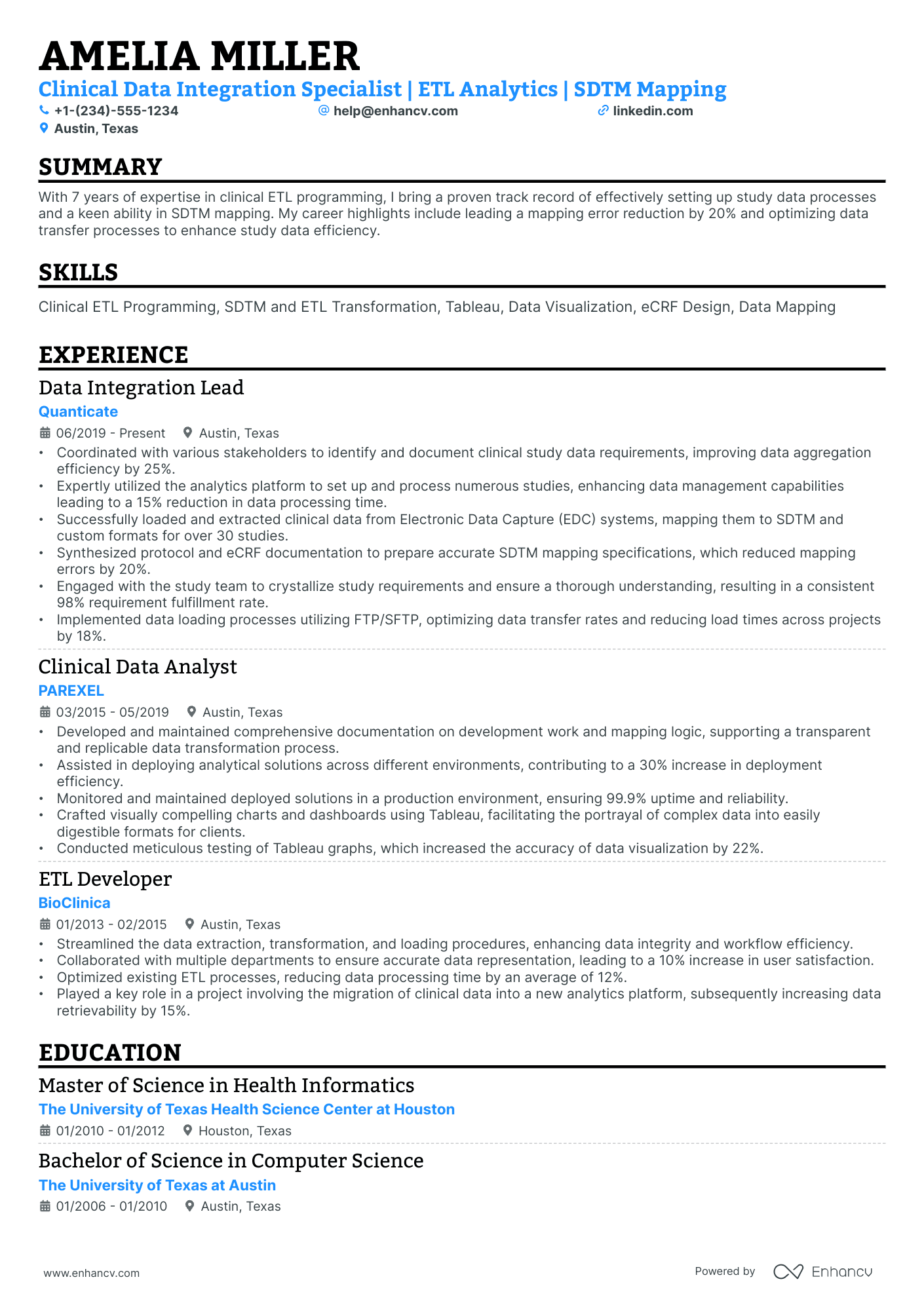 10 SAS Clinical Programmer Resume Examples & Guide for 2025