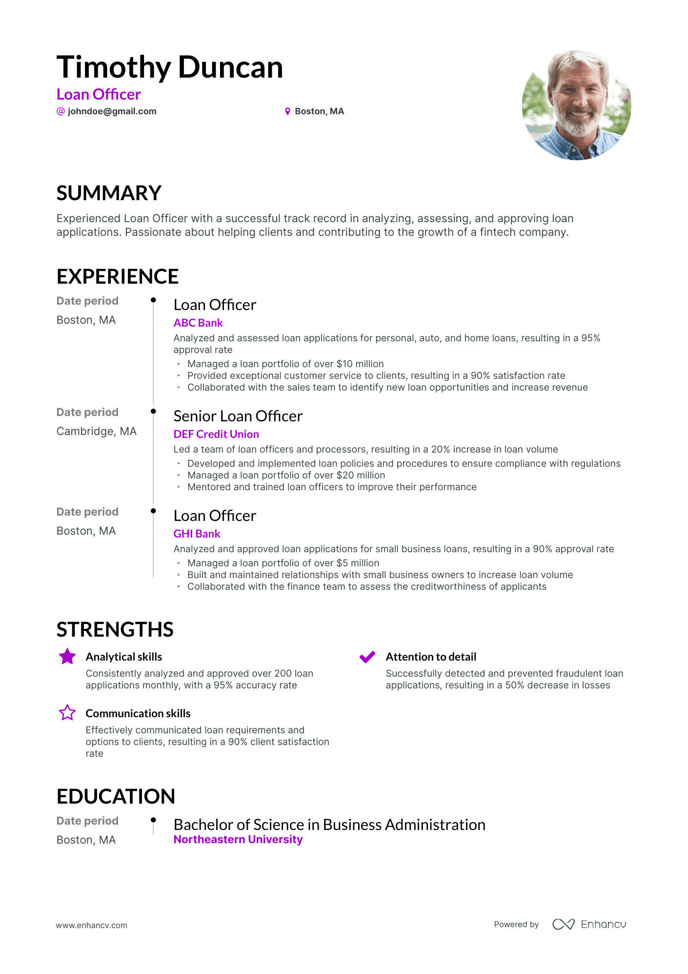 5 Loan Officer Resume Examples & Guide for 2024