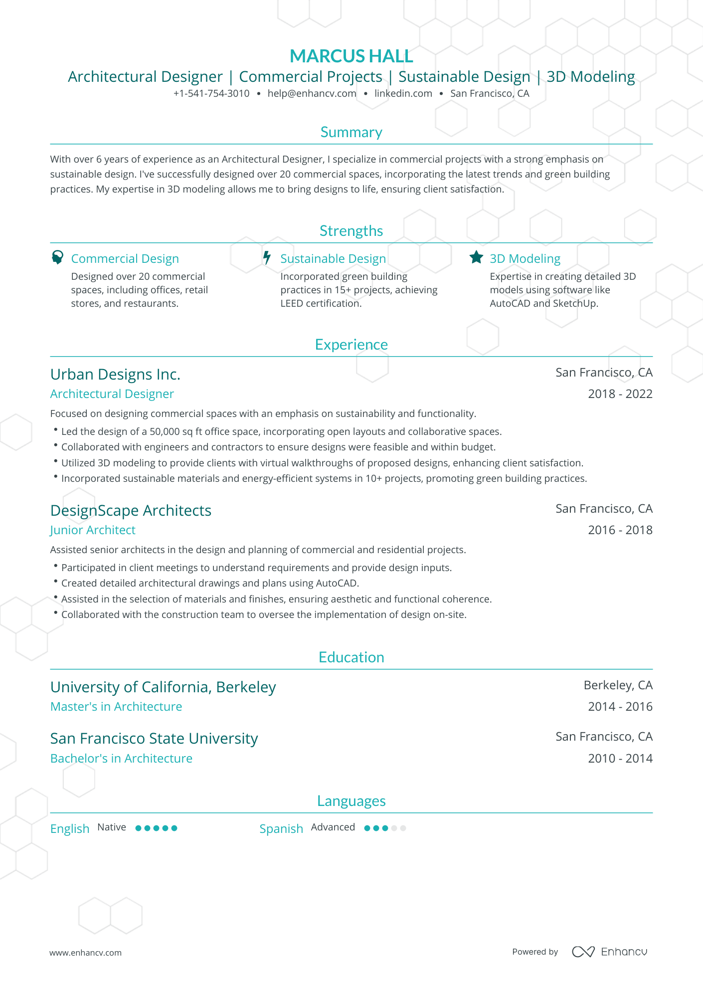 5 Architectural Designer Resume Examples & Guide for 2024
