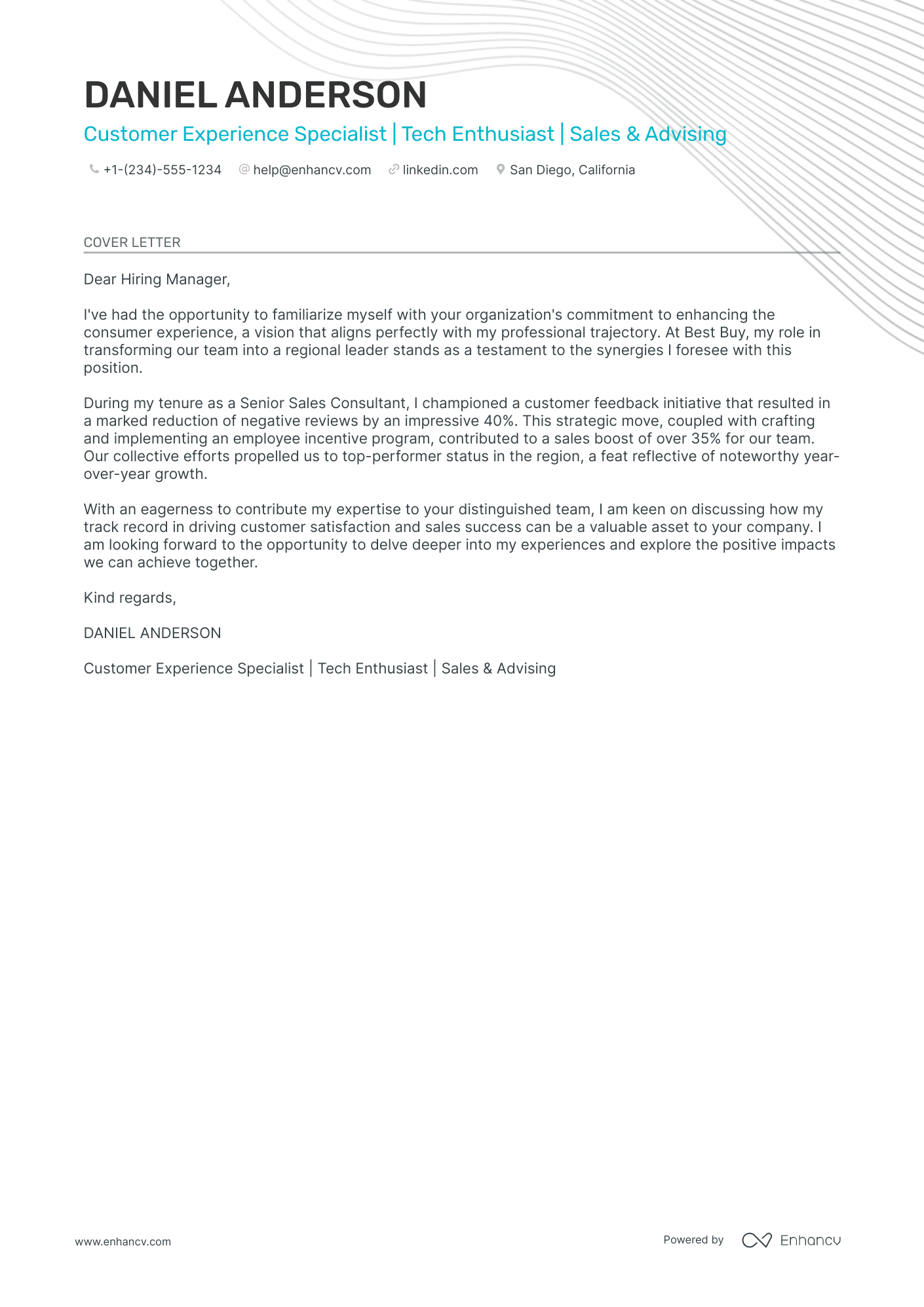 21 Professional Retail Cover Letter Examples and Template for 2024 ...