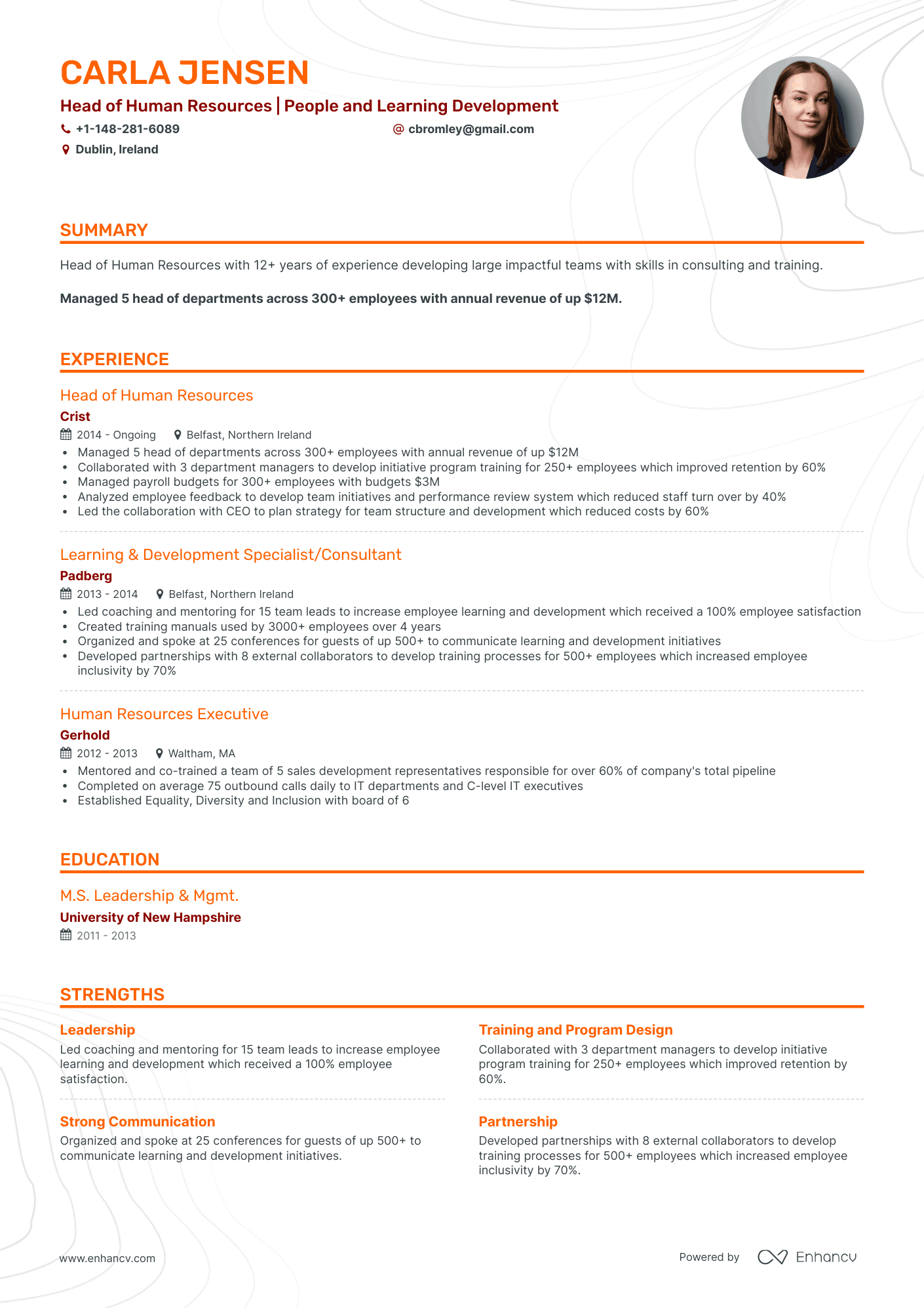 5 HR Manager Resume Examples & Guide for 2024