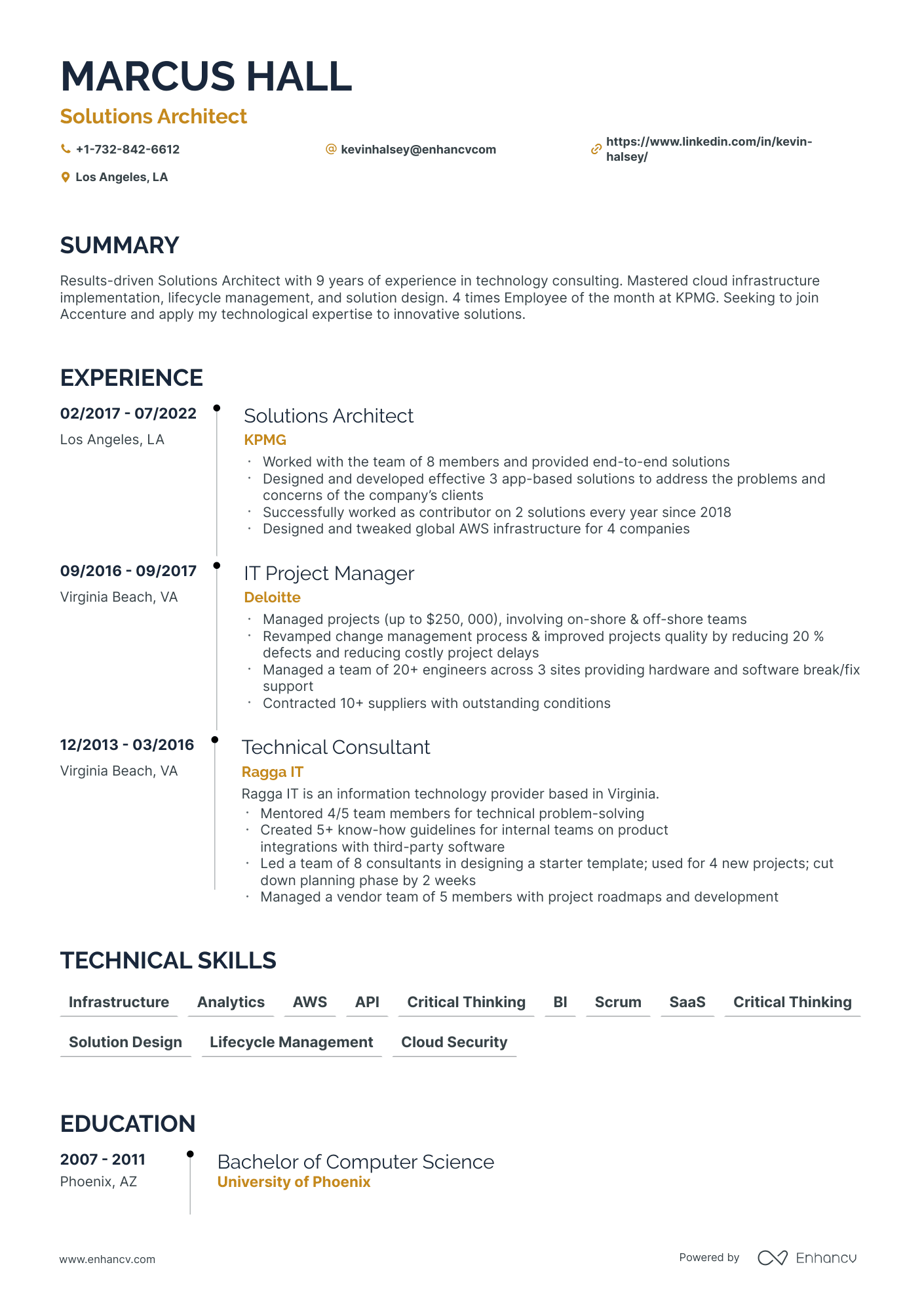 5 Accenture Resume Examples & Guide for 2025