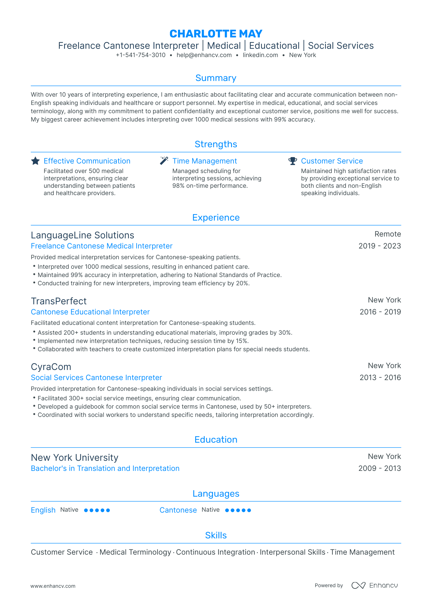 5 Freelance Translator Resume Examples & Guide for 2023