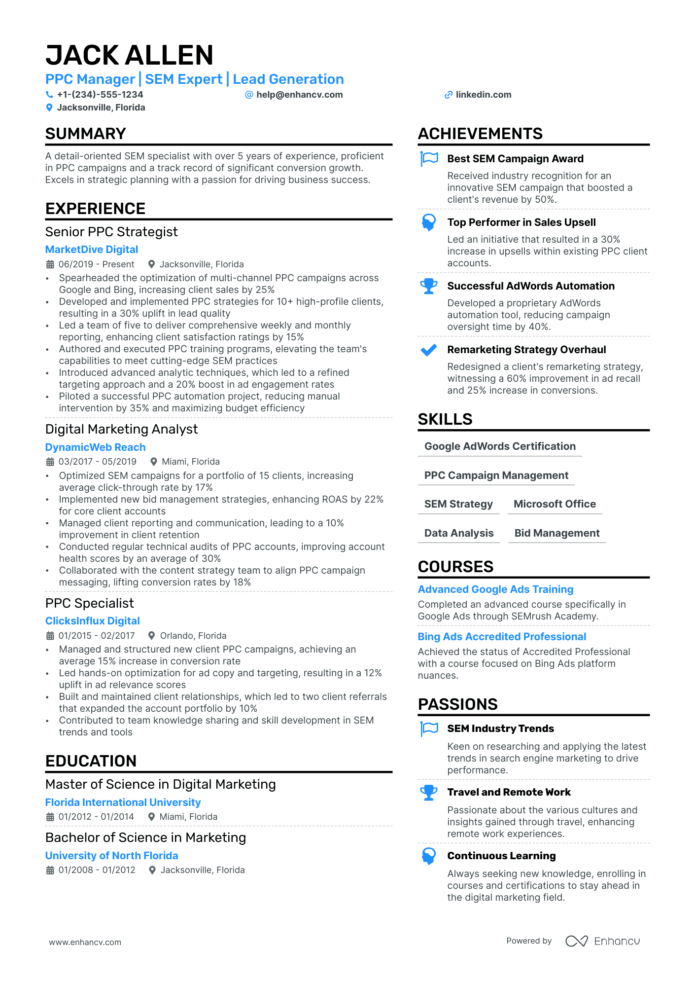 13 Digital Marketing Resume Examples & Guide for 2024
