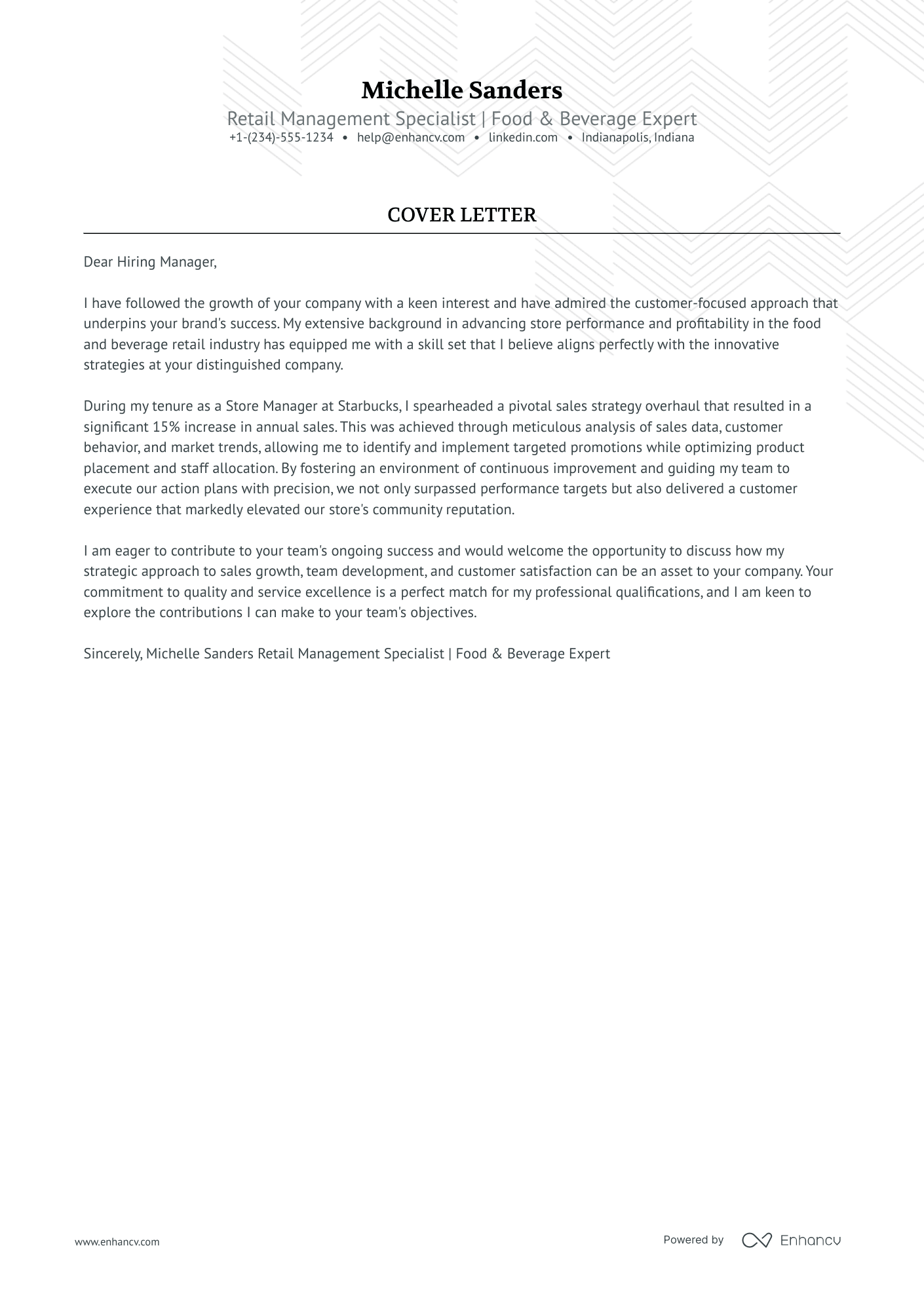 5 Professional Barista Cover Letter Examples and Template for 2024 ...