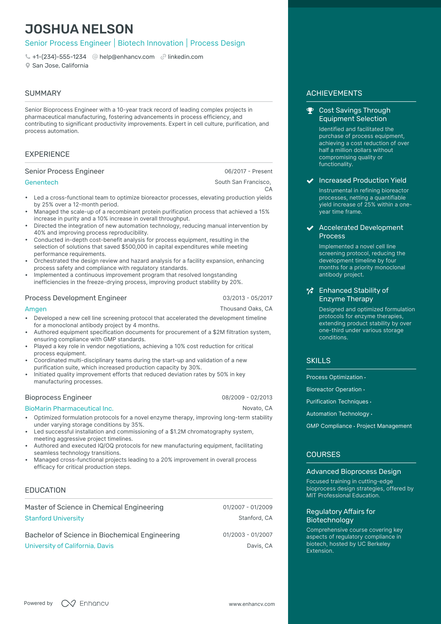 5 Process Engineer Resume Examples & Guide for 2024