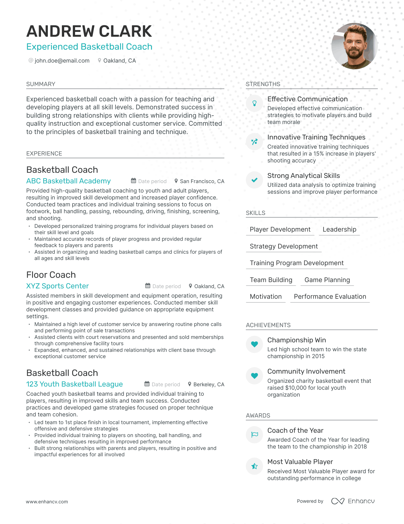 5 Basketball Coach Resume Examples & Guide for 2023