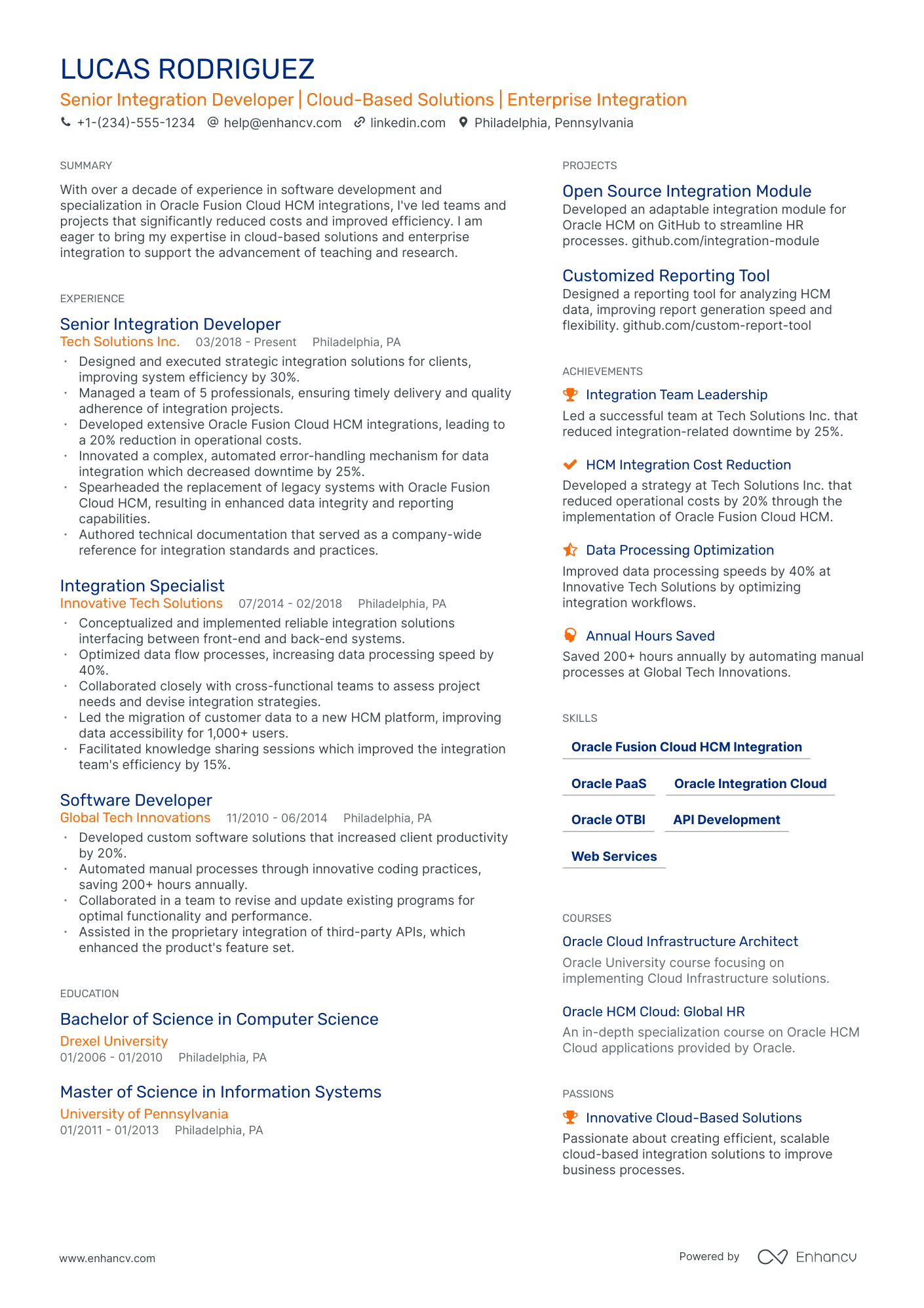 5 Integration Developer Resume Examples & Guide for 2024