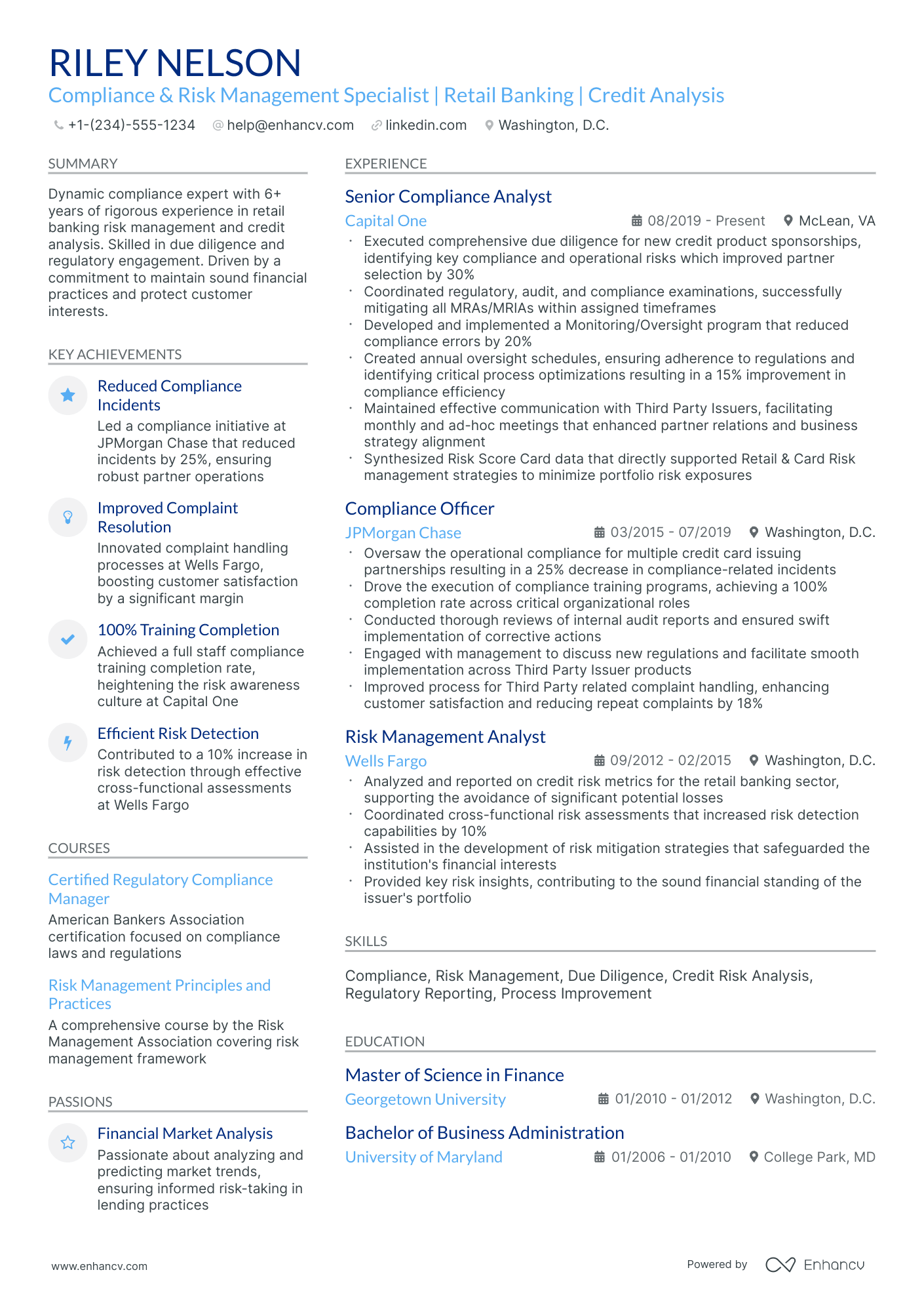 10 Risk Manager Resume Examples & Guide for 2026