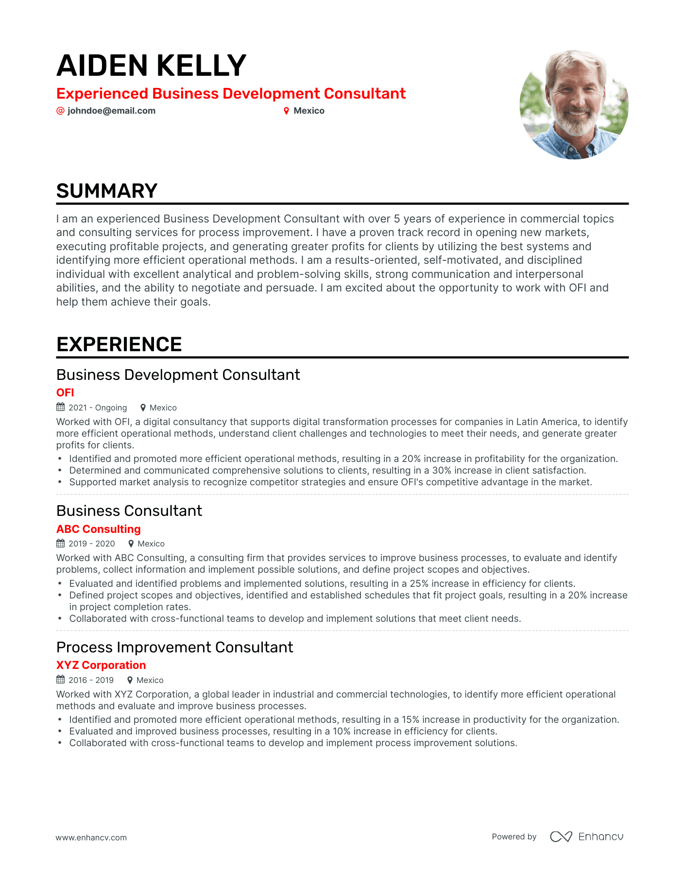 5 Business Development Consultant Resume Examples & Guide for 2024