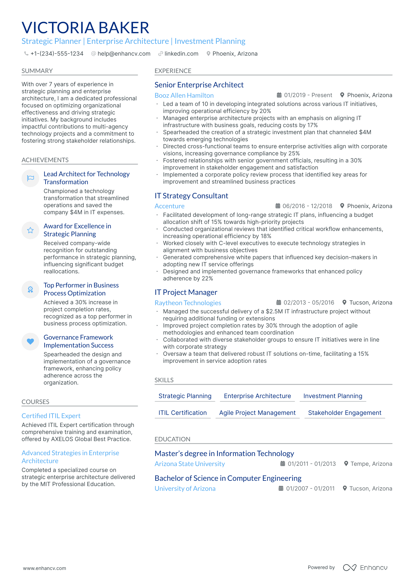 5 Strategic Planning Manager Resume Examples & Guide for 2024