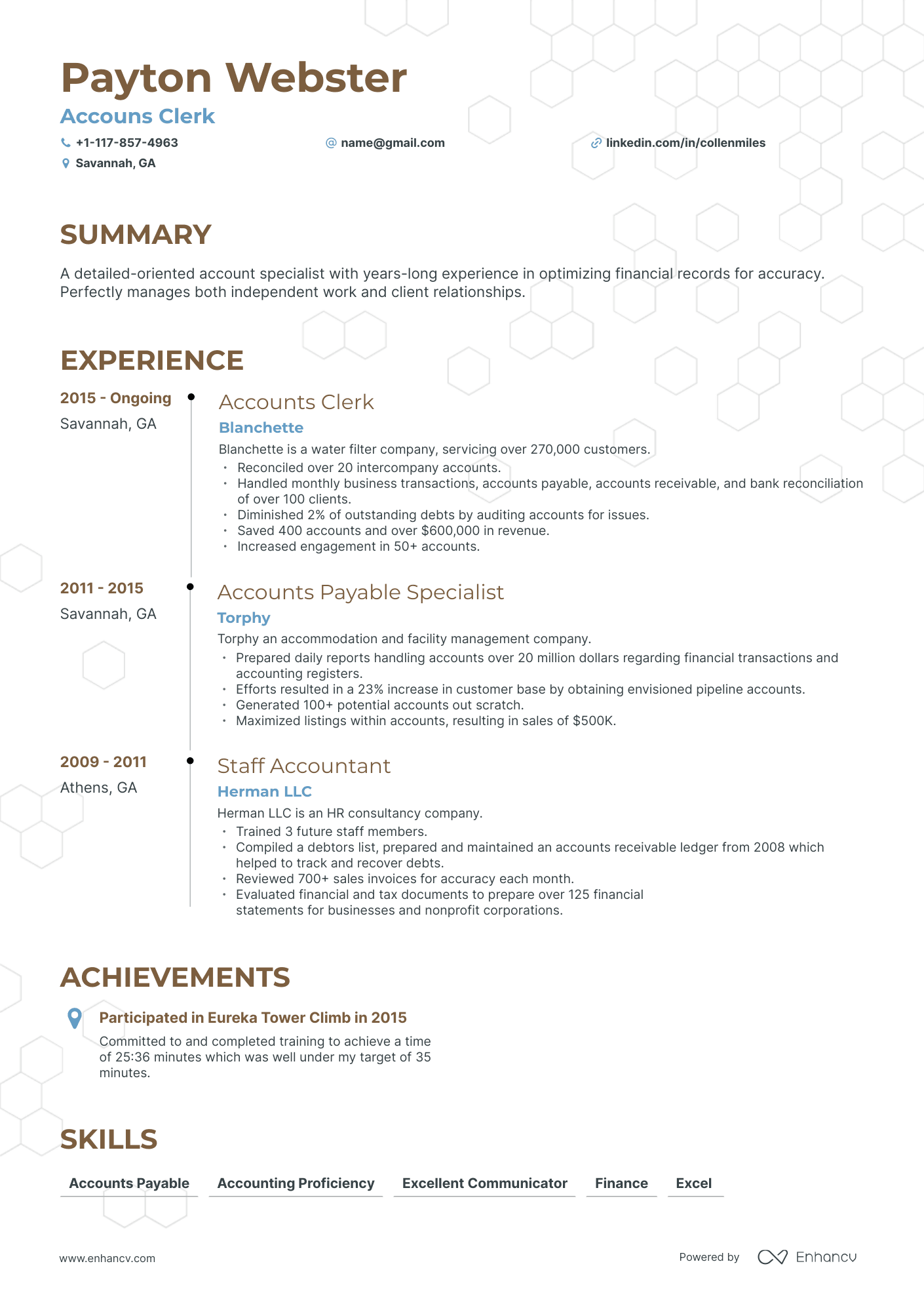 5 Accounts Clerk Resume Examples & Guide For 2024