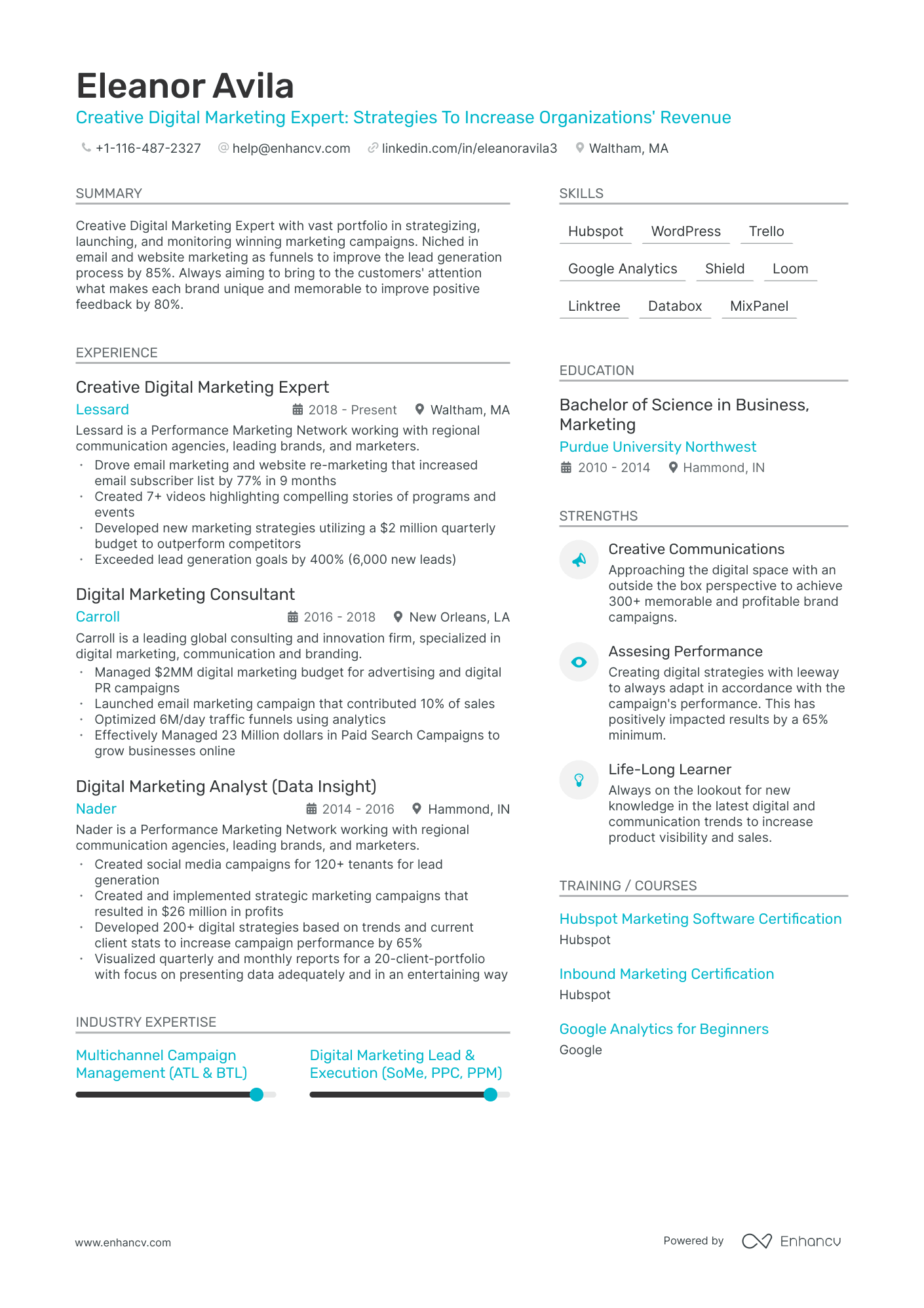 26 Digital Marketing Resume Examples & Guide for 2025