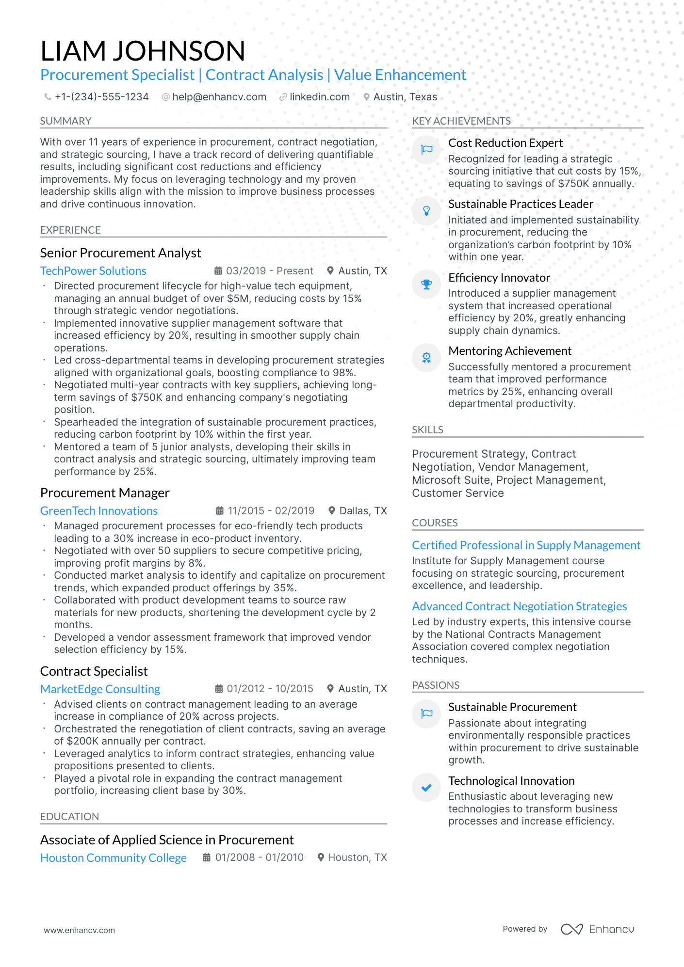 10 Contract Analyst Resume Examples & Guide for 2026