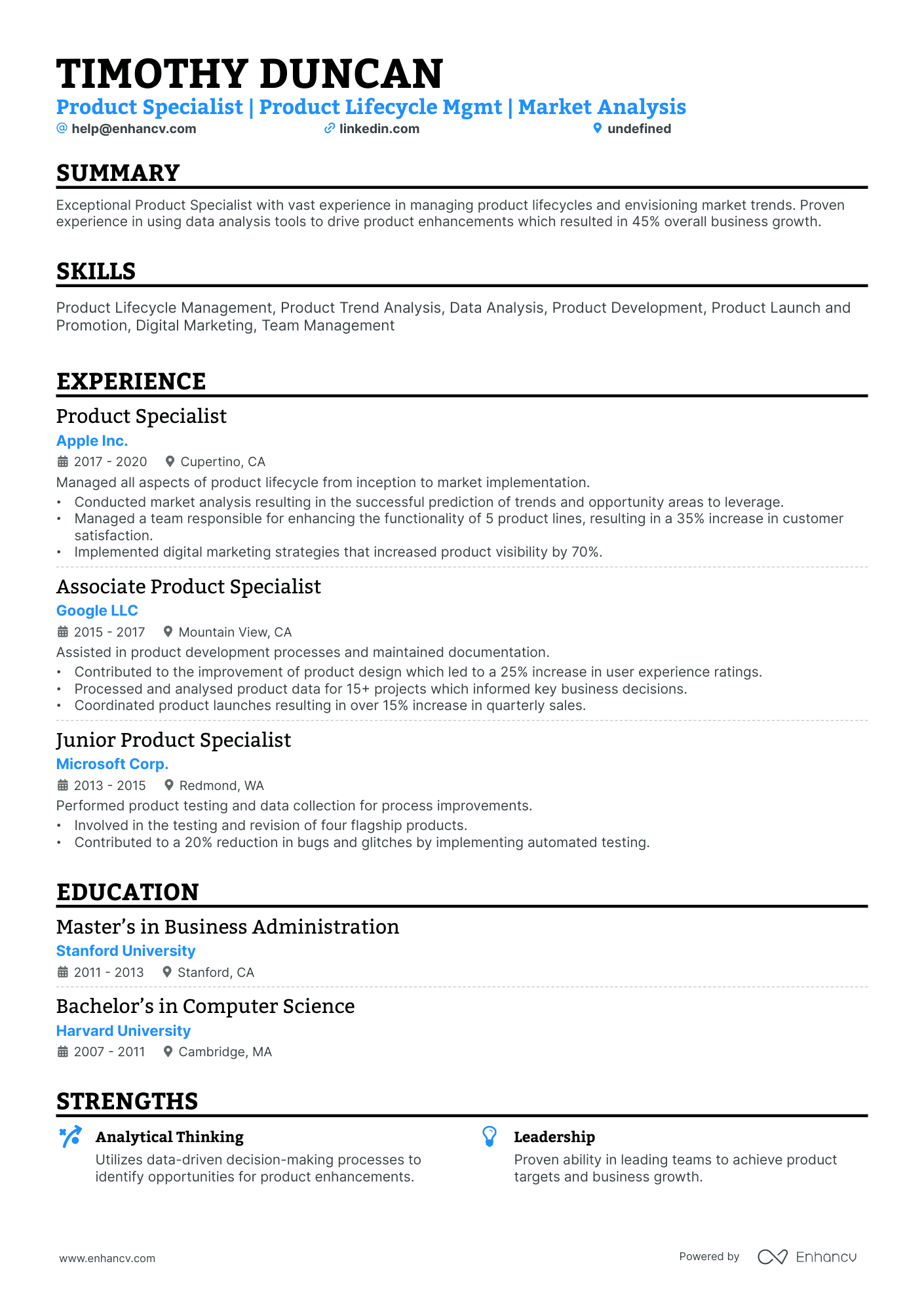 10 Product Specialist Resume Examples & Guide for 2026
