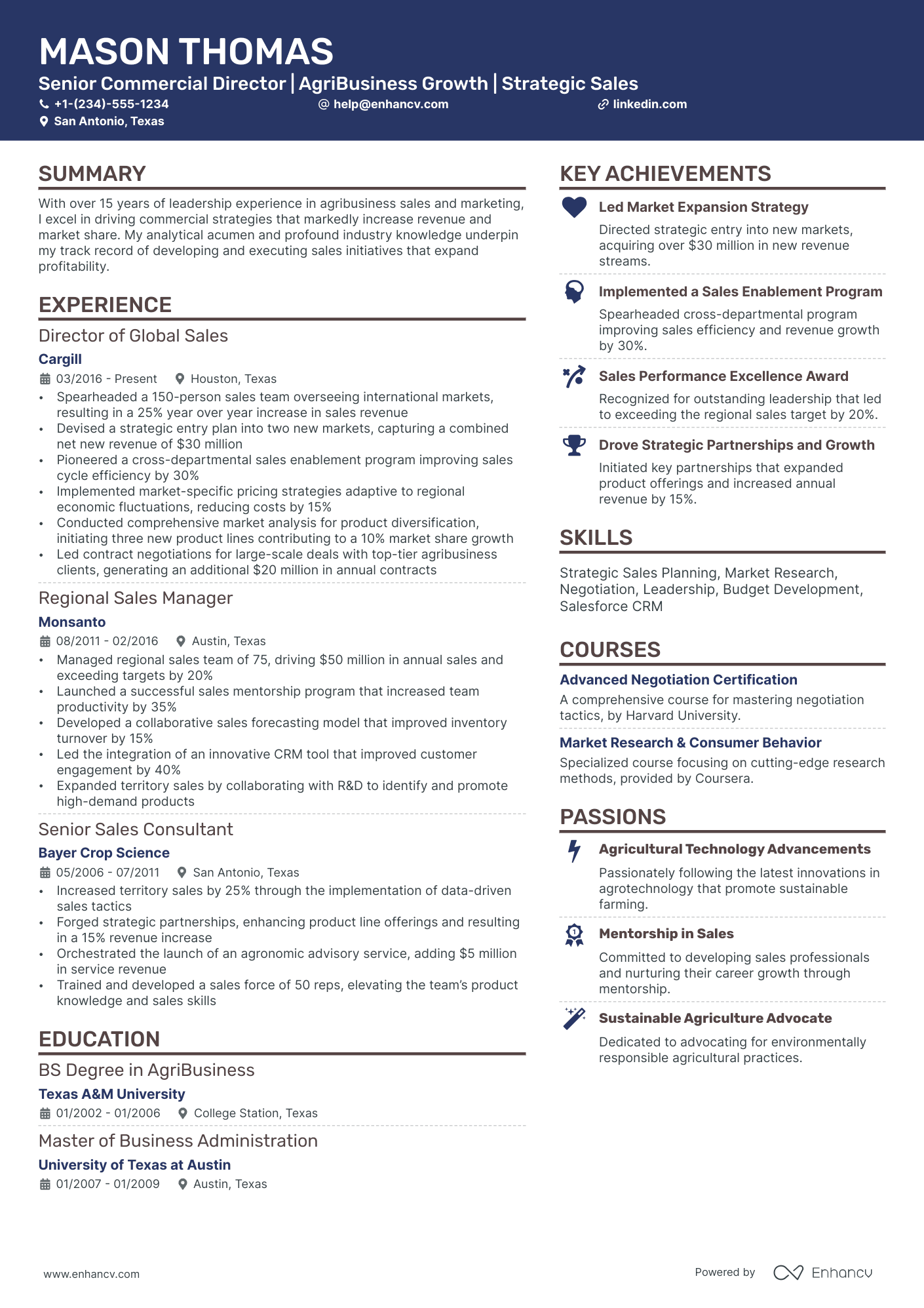 10 Commercial Director Resume Examples & Guide for 2026